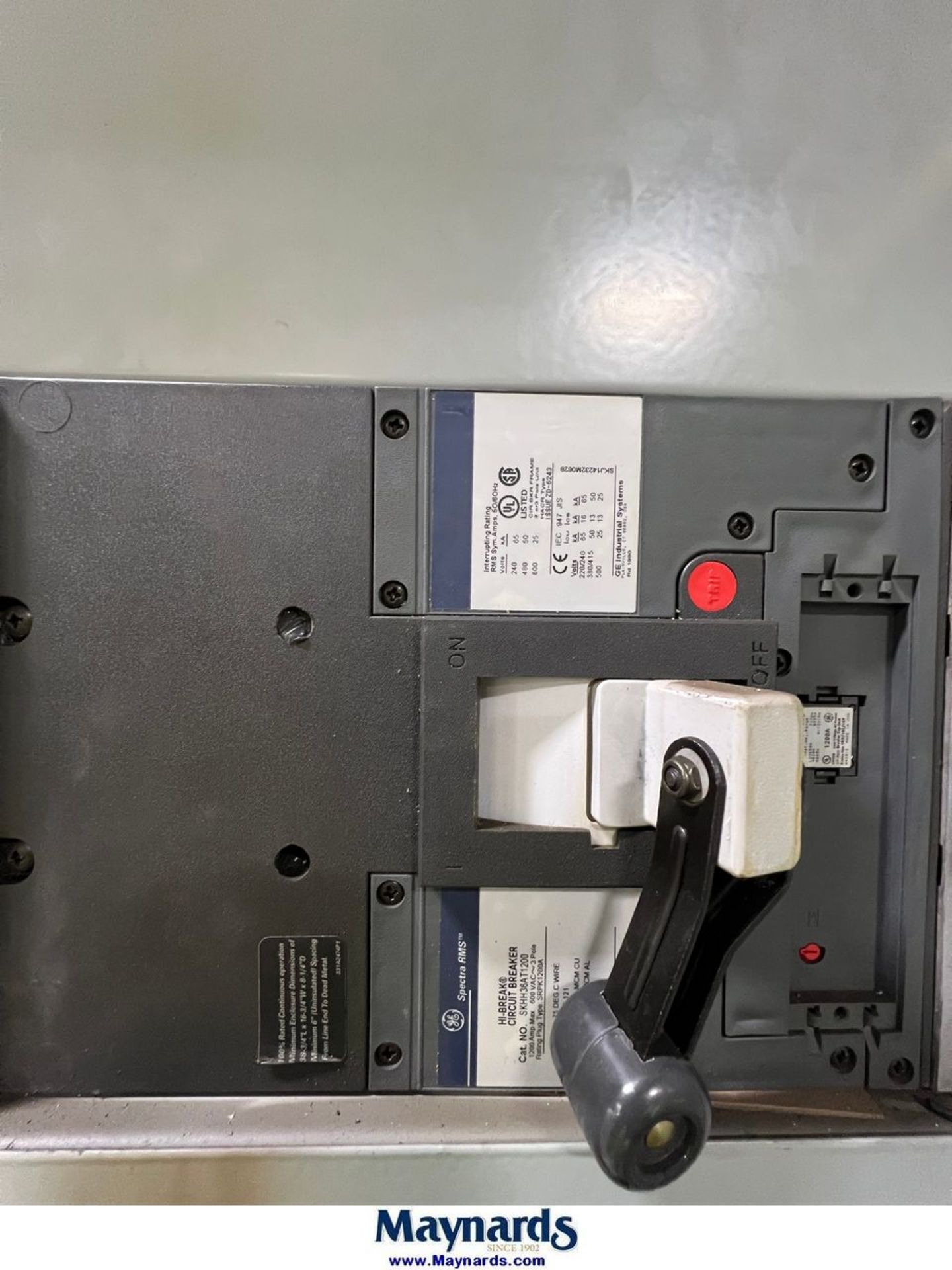 LOT OF (3) GE SPECTRA SERIES POWER PANELBOARD PANELS