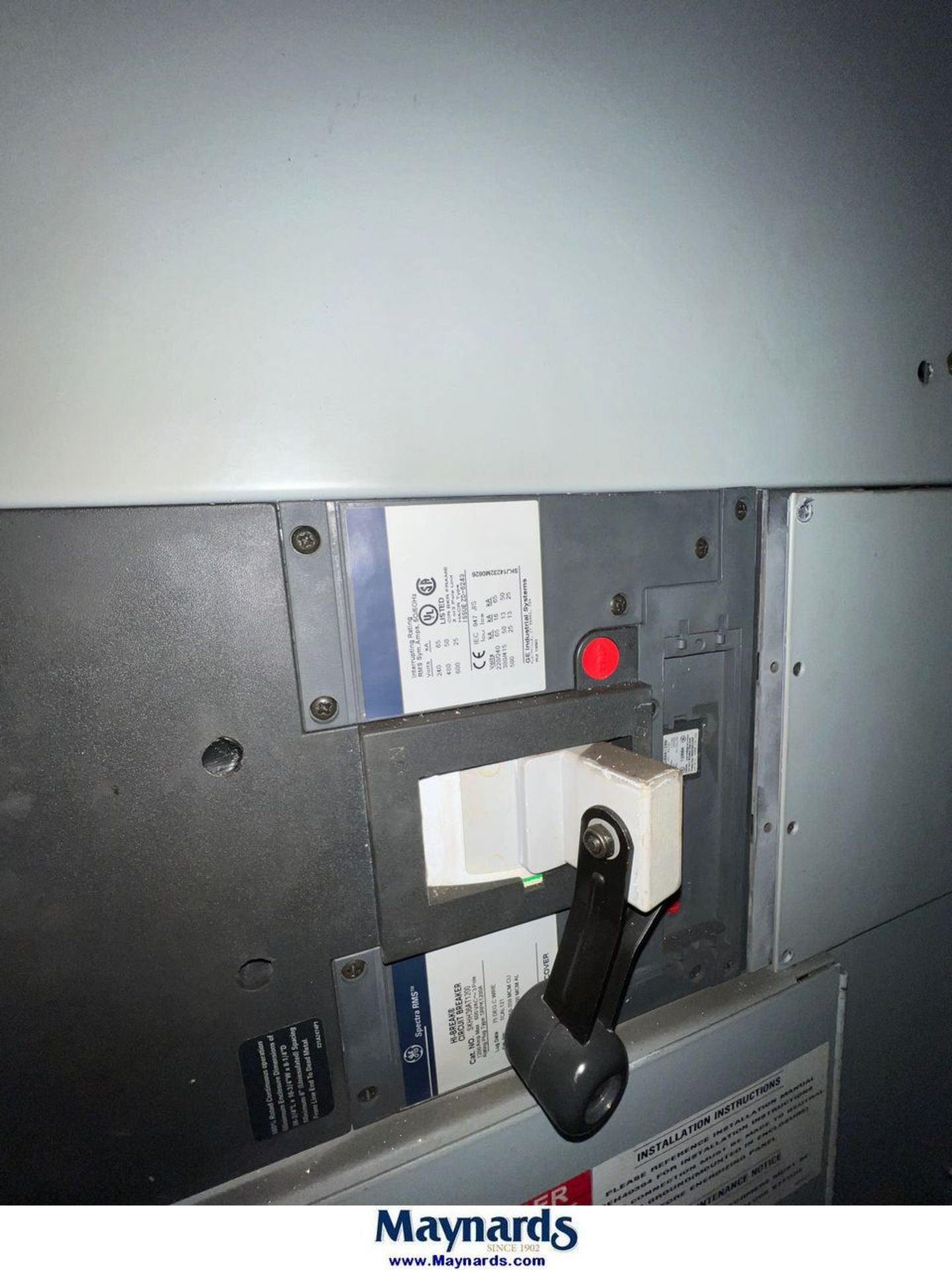 LOT OF (2) GE SPECTRA SERIES POWER PANELBOARD PANELS