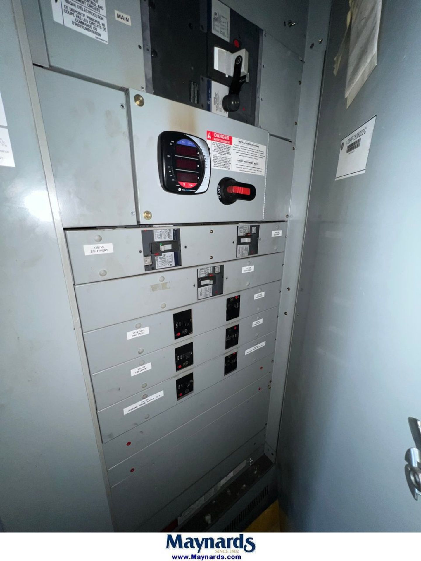 LOT OF (2) GE SPECTRA SERIES POWER PANELBOARD PANELS