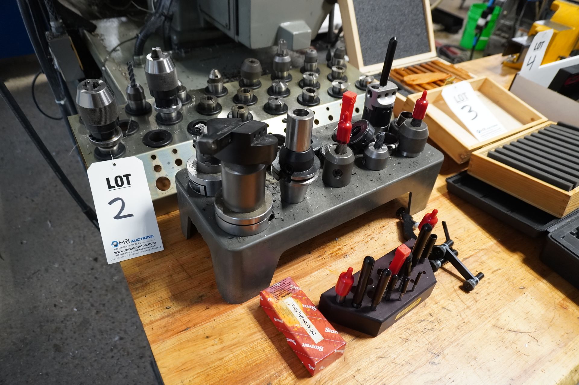 TOOL ORGANIZERS WITH MILL SUPPORT CONTENTS TO INCLUDE: (2) KEYLESS ...