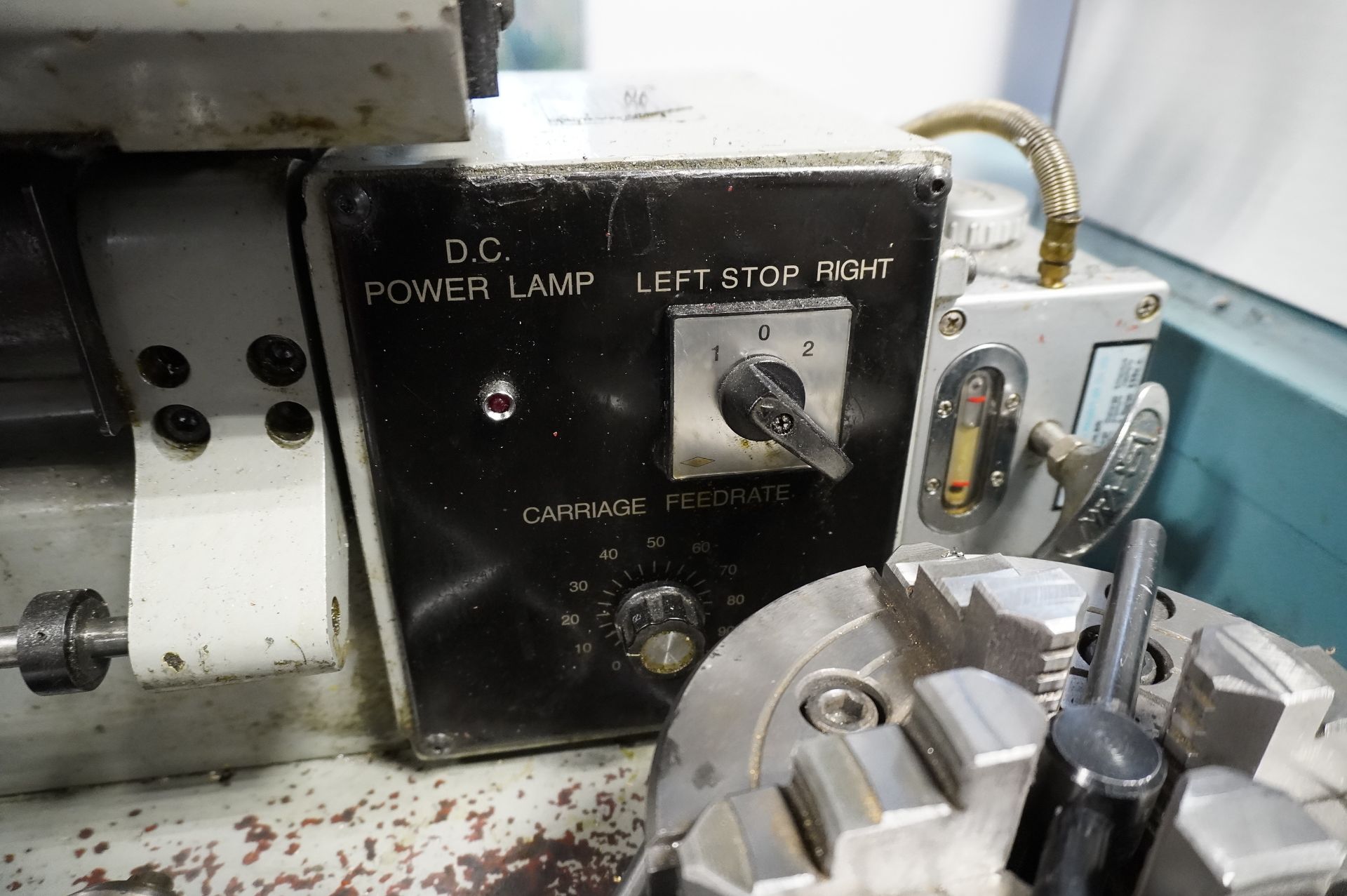 2006 SHARP GC1118H MANUAL LATHE, S/N 0410145 WITH NEWALL C80 DIGITAL ...