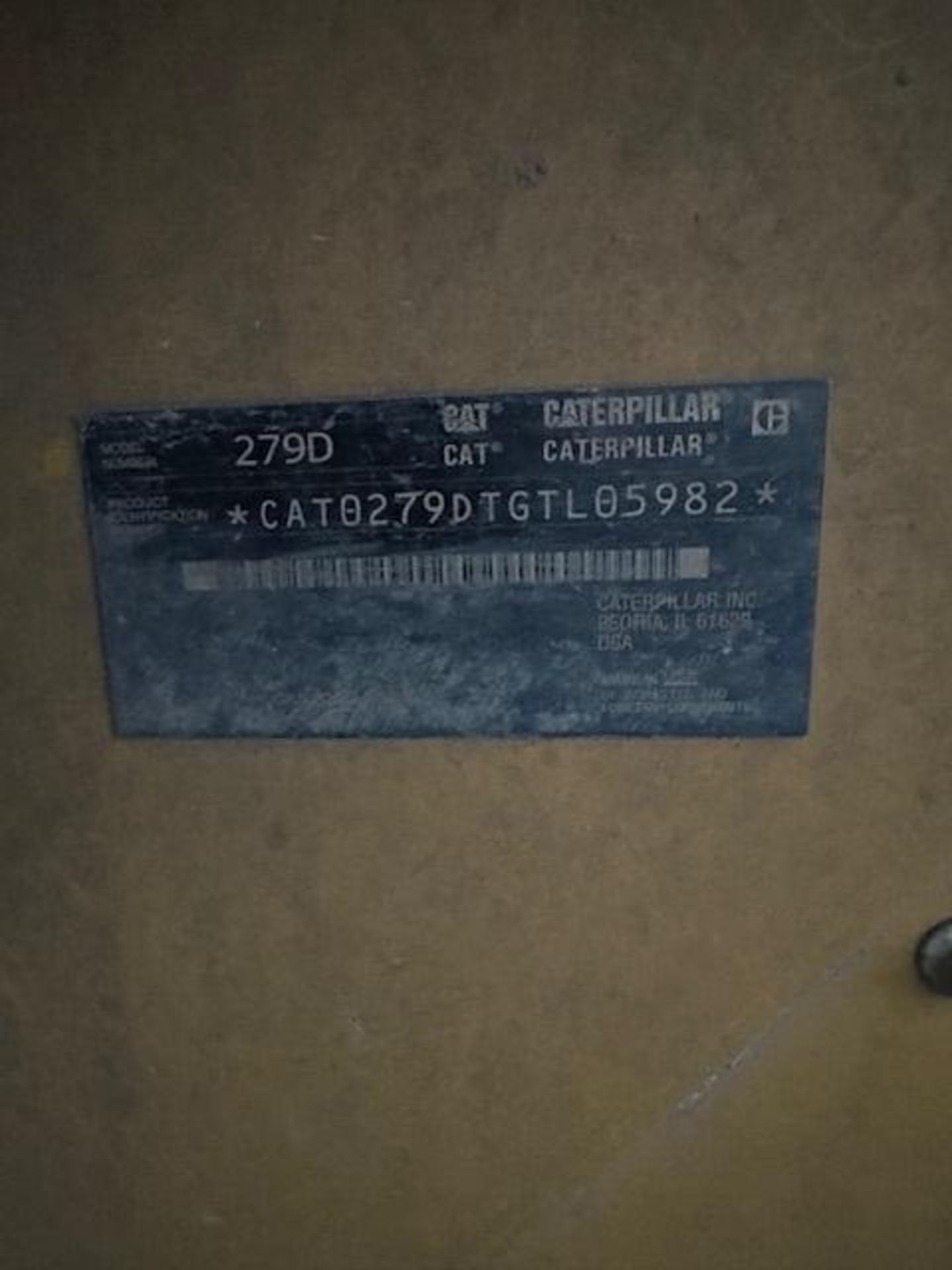 Caterpillar 279D Skid Steer, Diesel, Pin CAT0279DTGTL05982,1,660 Hours