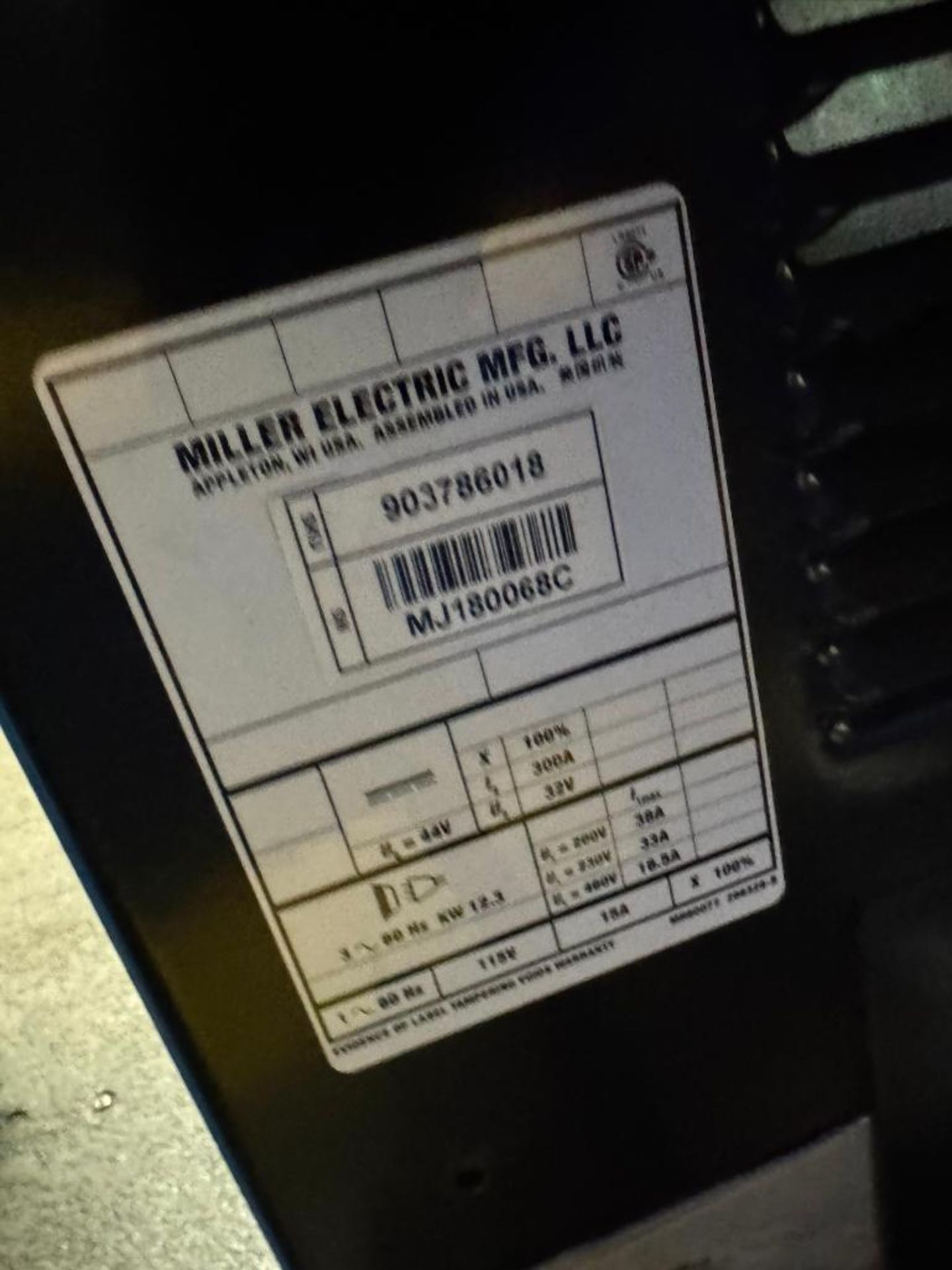 Miller Mig CV/DC Welder, Model CP-302, w/ Miller 24V Wire Feeder, Model ...