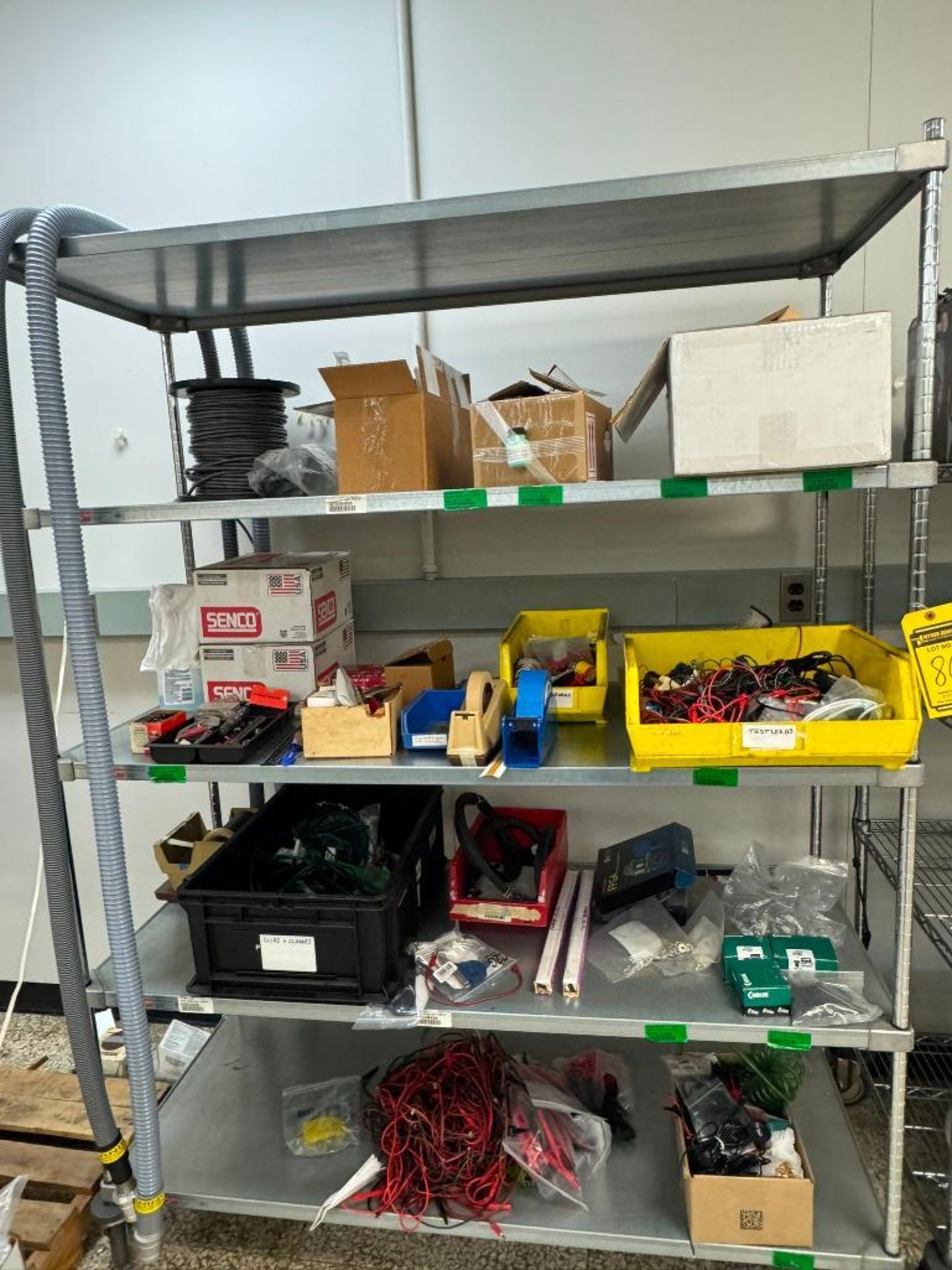 { Group of lots: 79, 80 } Metro Rack w/ Contents Consisting of Test ...