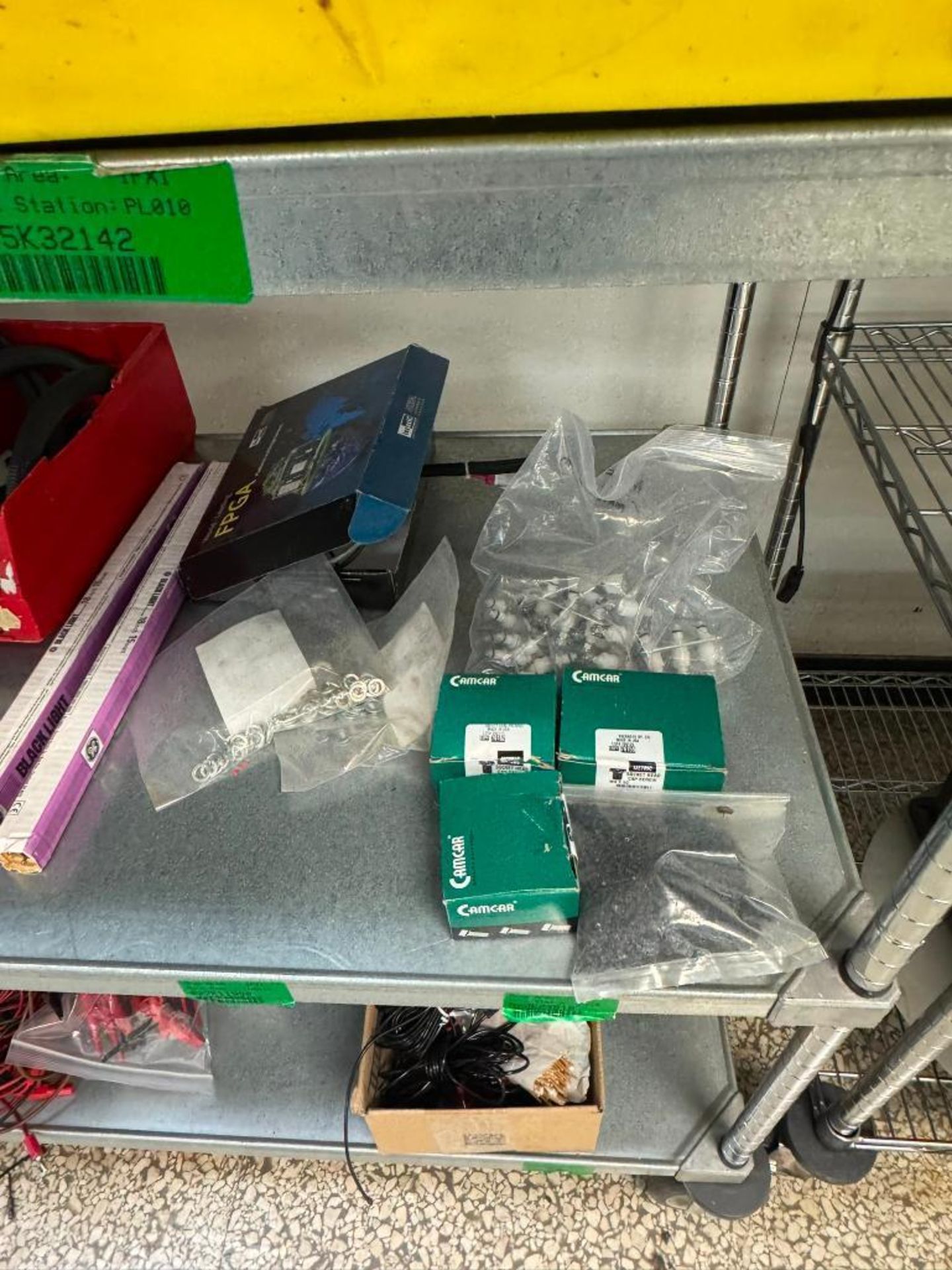 { Group of lots: 79, 80 } Metro Rack w/ Contents Consisting of Test ...