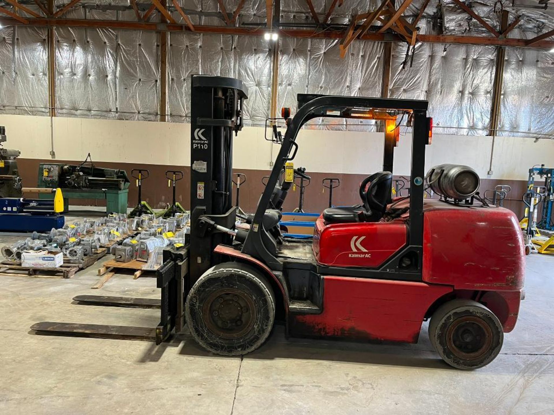 Kalmar AC 10,000 LB. Forklift, Model P-110CX-2-PS, S/N 131060A, 3-Stage ...