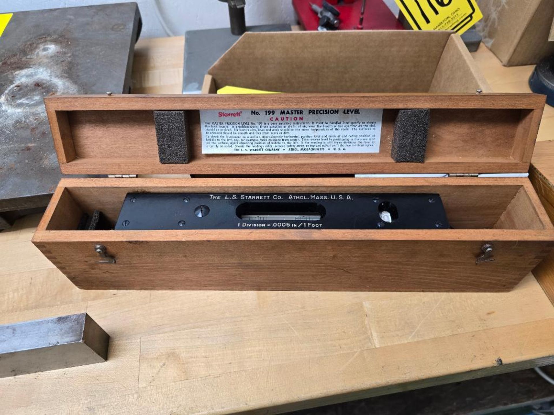 Starrett 12" Machinist Level, No. 199