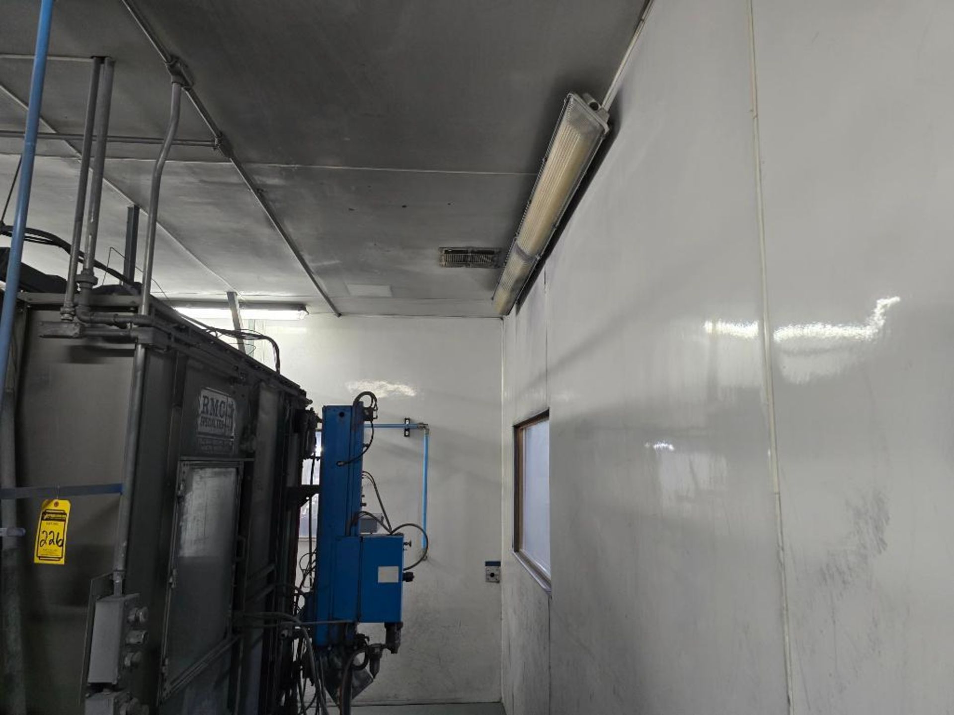 Spray Booth Enclosure, 30' L x 15' 3" W, Lighted, Climate Control, 2" x ...