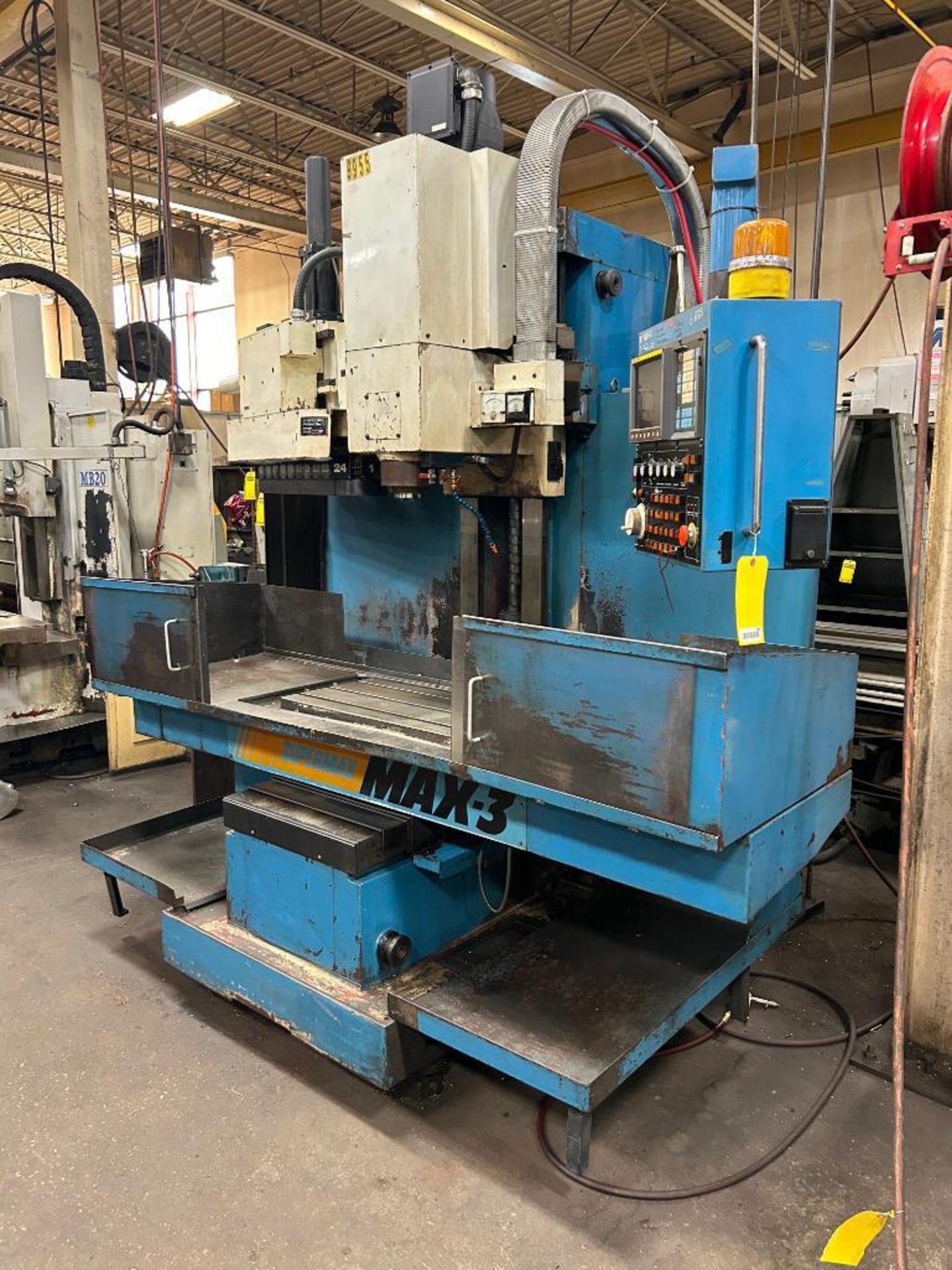 1988 Supermax-3 Vertical CNC Milling Machine, 40" x 20" x 26" Travel, S ...