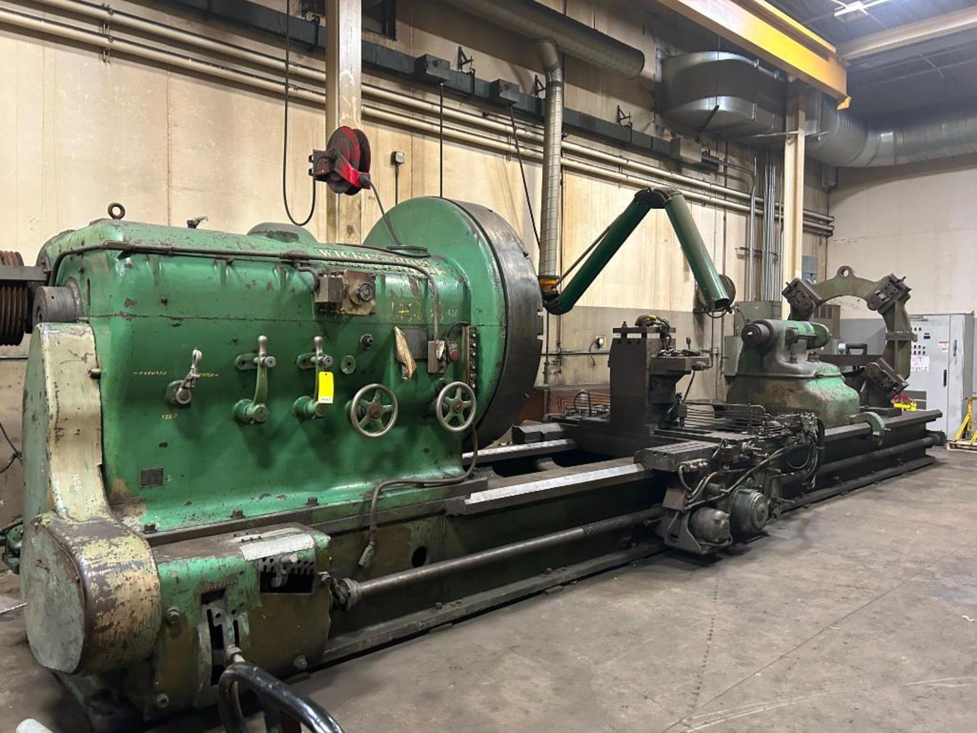 Wicks Horizontal Gap Bed Engine Lathe, Model 1426, Tailstock, Cross ...