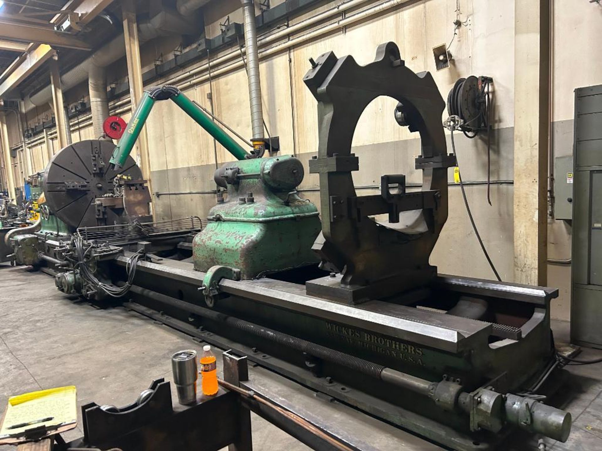 Wicks Horizontal Gap Bed Engine Lathe, Model 1426, Tailstock, Cross ...