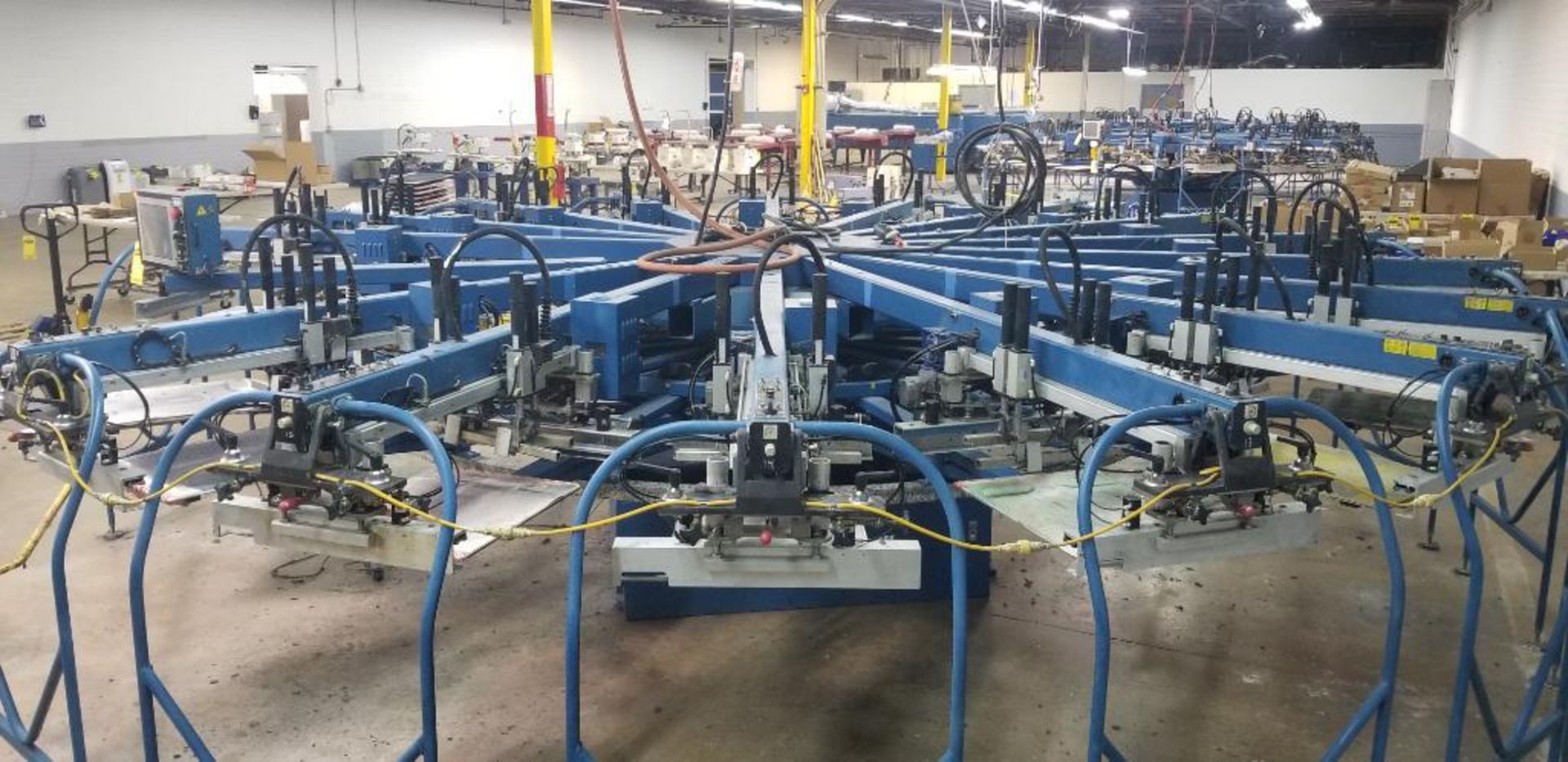 M&R Challenger 3 Automatic Screen Printer Press, 16 Print-Head Stations ...