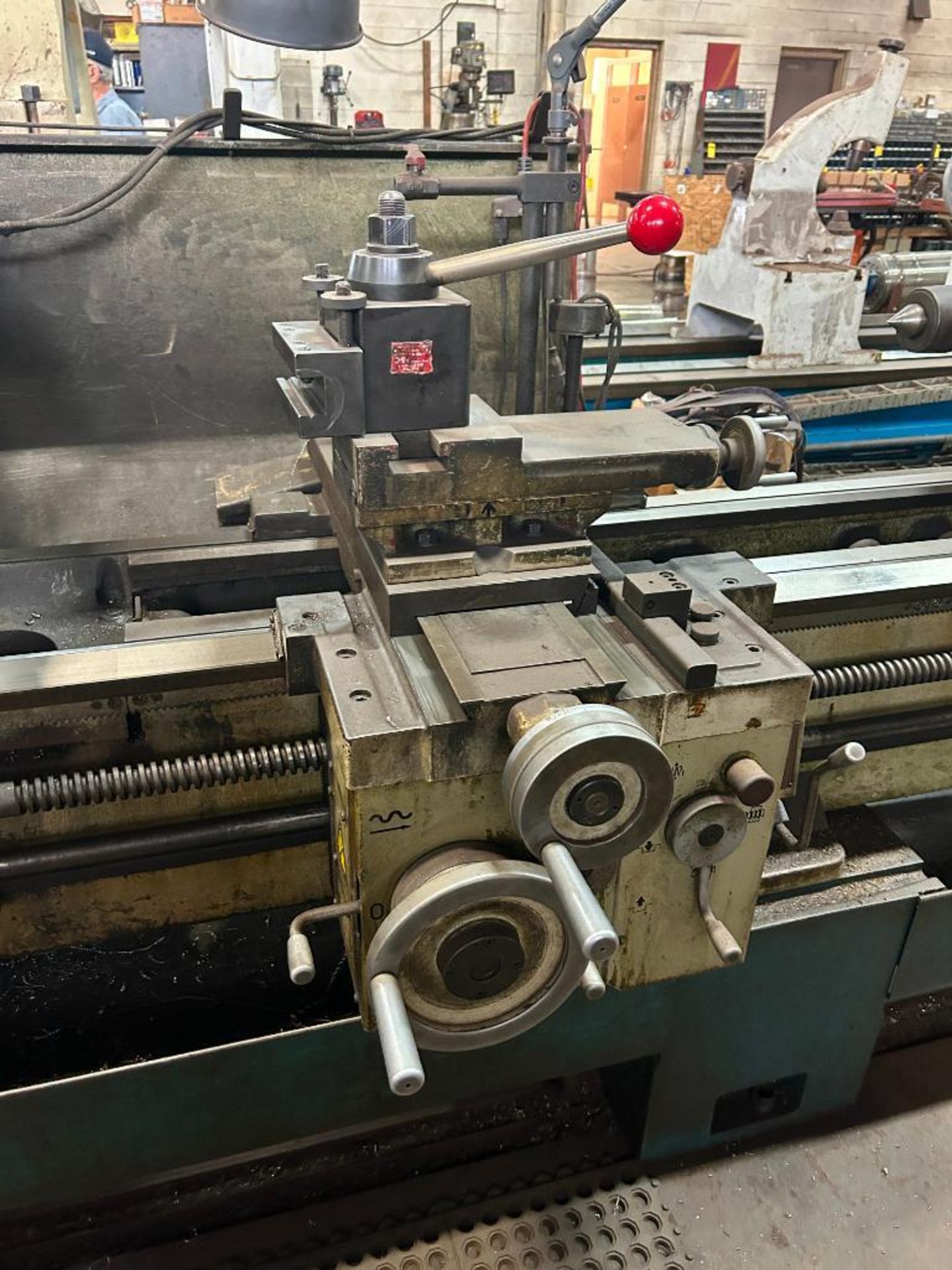 Tarnow Engine Lathe, Model TUJ 50 M, 19-1/2" 4- Jaw Chuck, Thru-Spindle ...