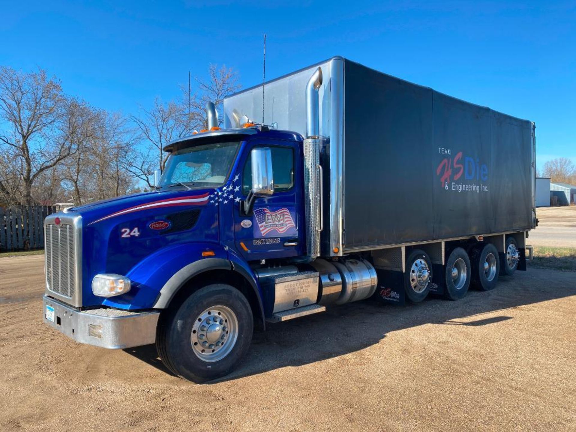 2014 Peterbilt 567 Truck Tractor w/ Curtainside Flatbed, VIN ...