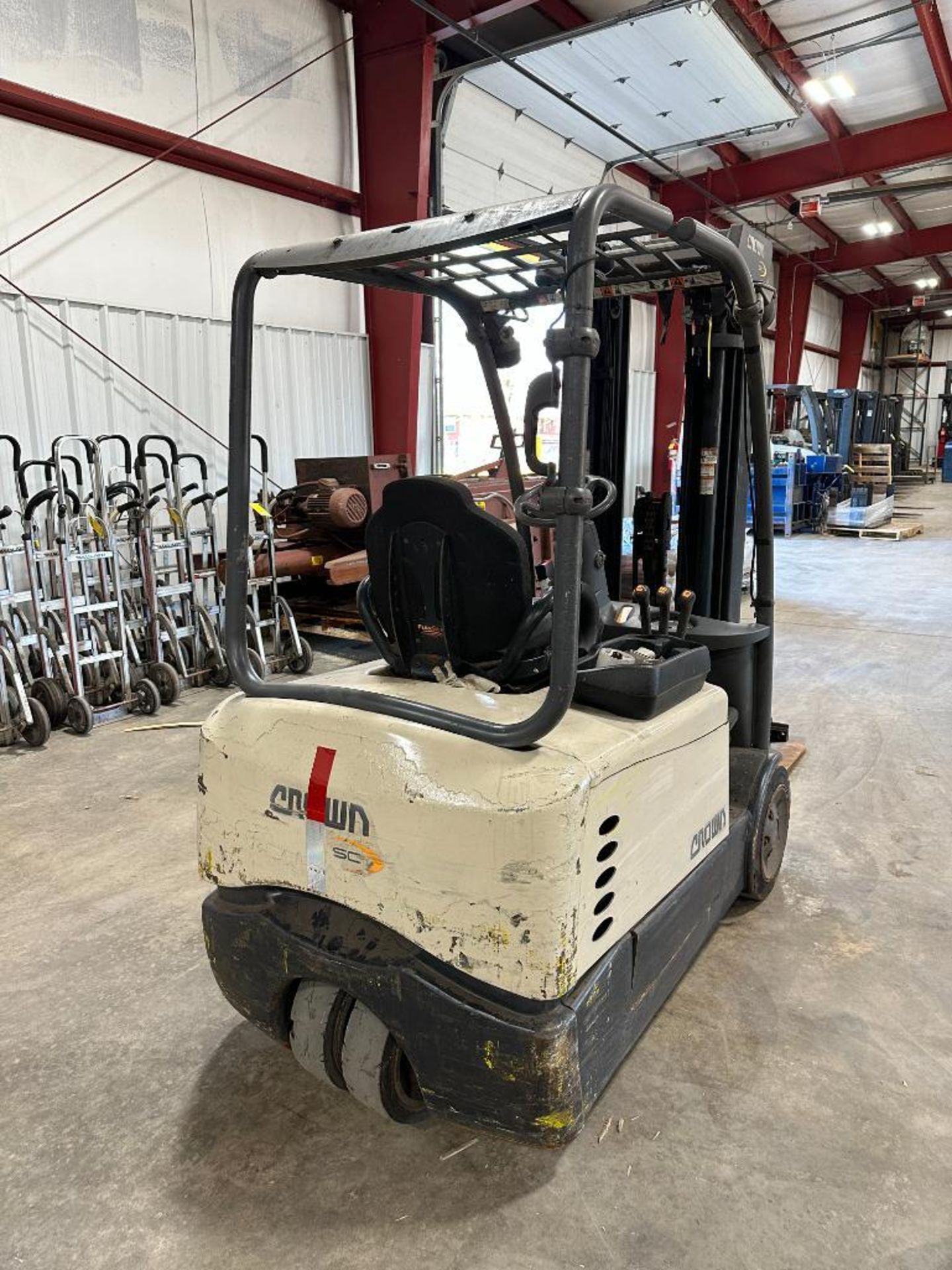 Crown 3,650-LB. Capacity 3-Wheel Forklift, Model SC 5200 Series, S/N ...