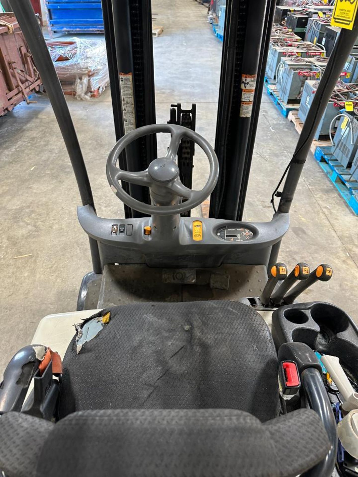 Crown 3,650-LB. Capacity 3-Wheel Forklift, Model SC 5200 Series, S/N ...