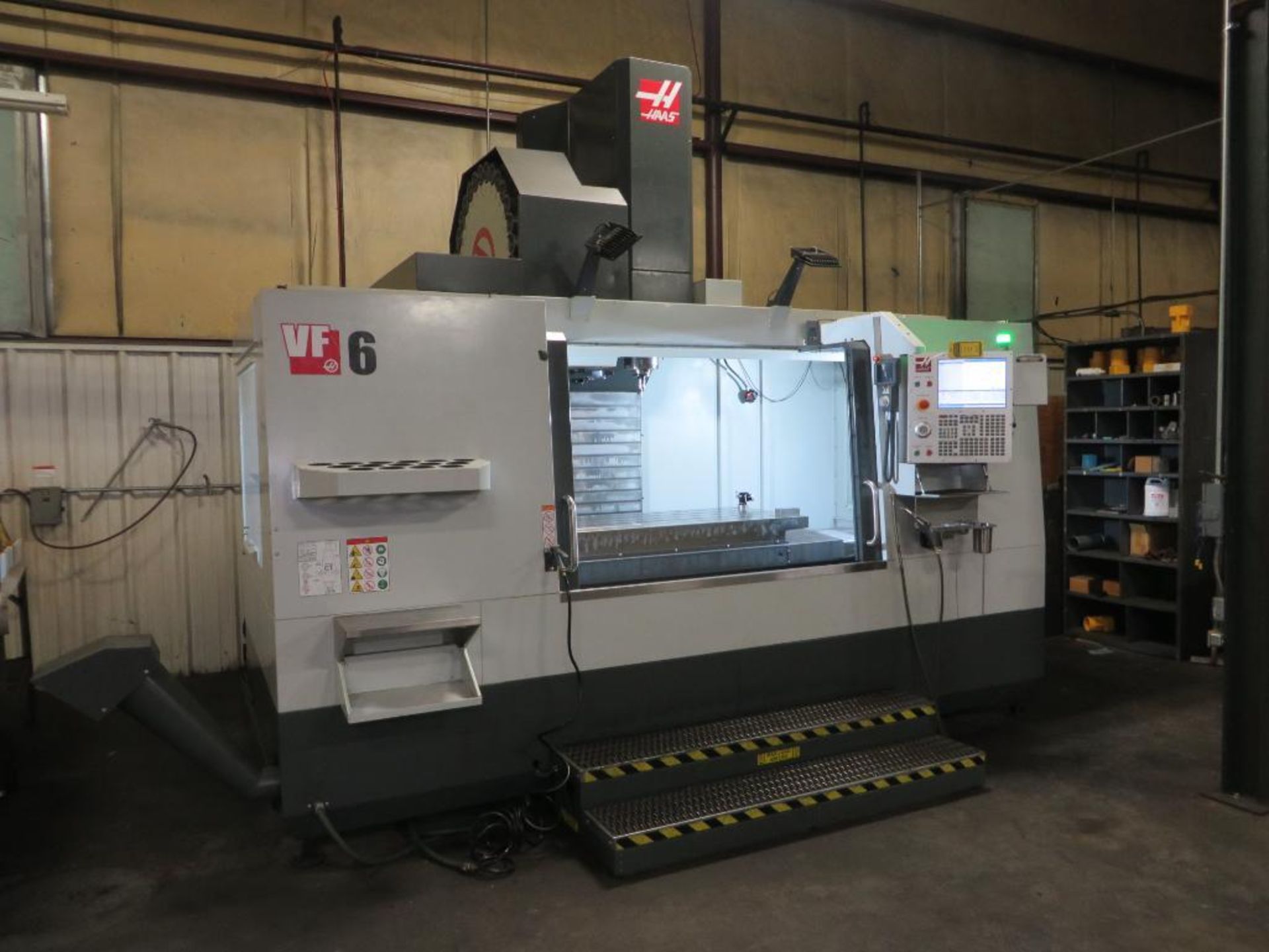 Haas VF6/50 CNC Vertical Machining Center, S/N 1183969, 50-Taper Spindle, 7000 RPM, Probing, Thru