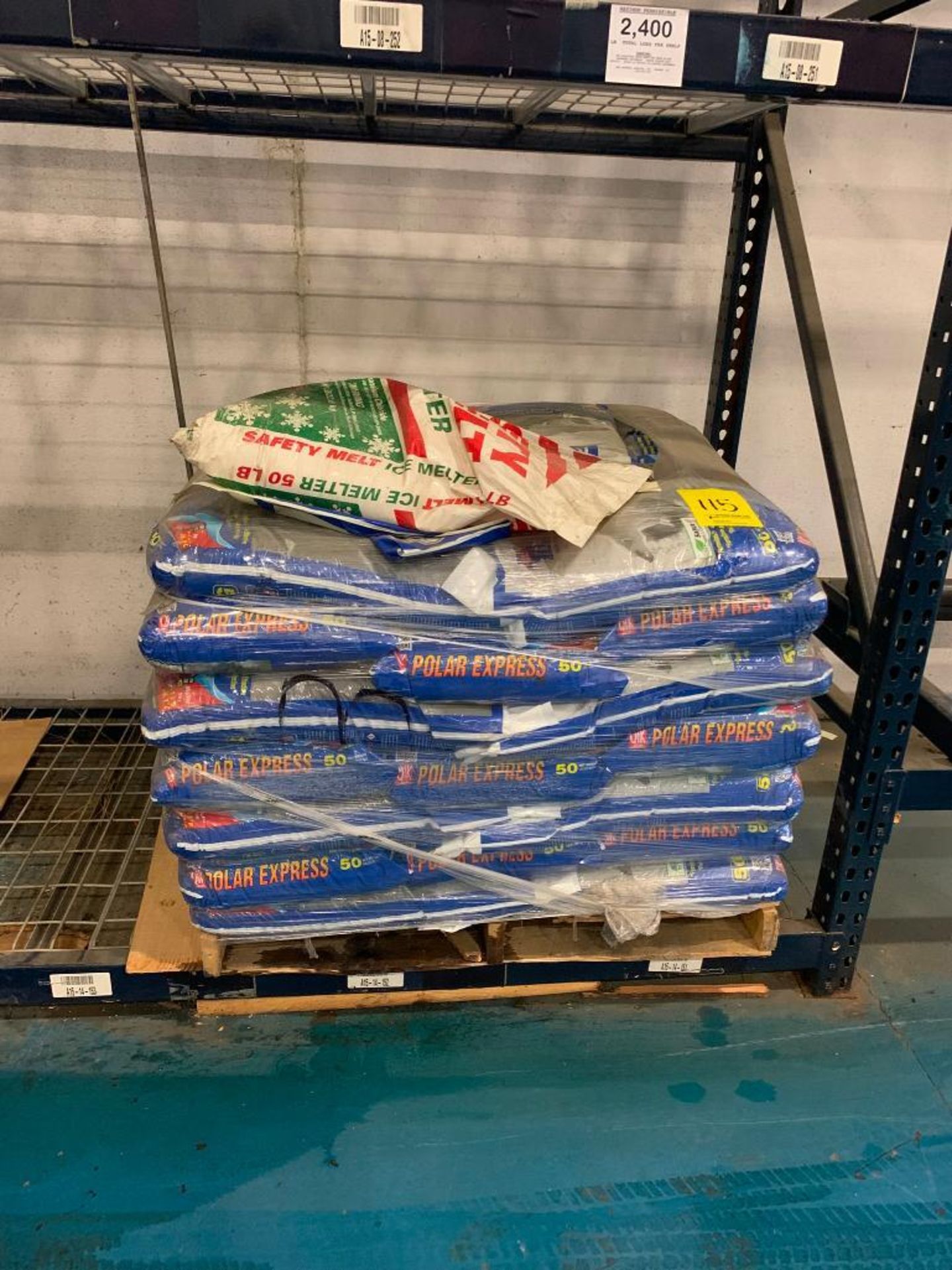 (3) Pallets w/ 50 LB. Bags of Polar Express Ice Melt ($25 Loading fee ...