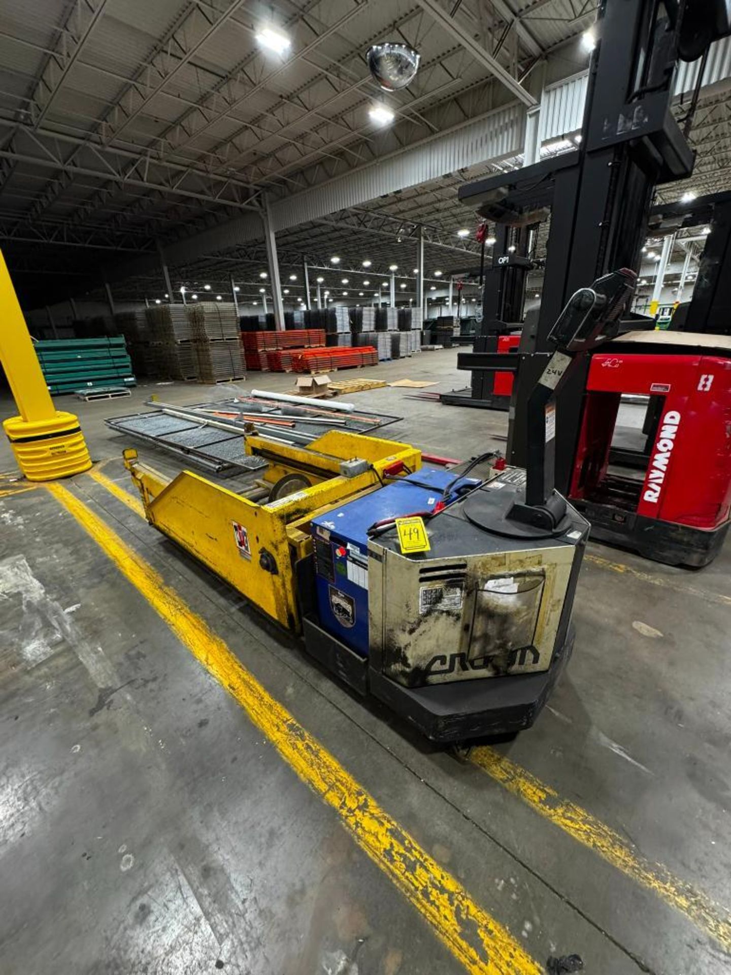Crown Electric Pallet Jack, Model 80TW-S, S/N H17975, w/ MTC Battery ...
