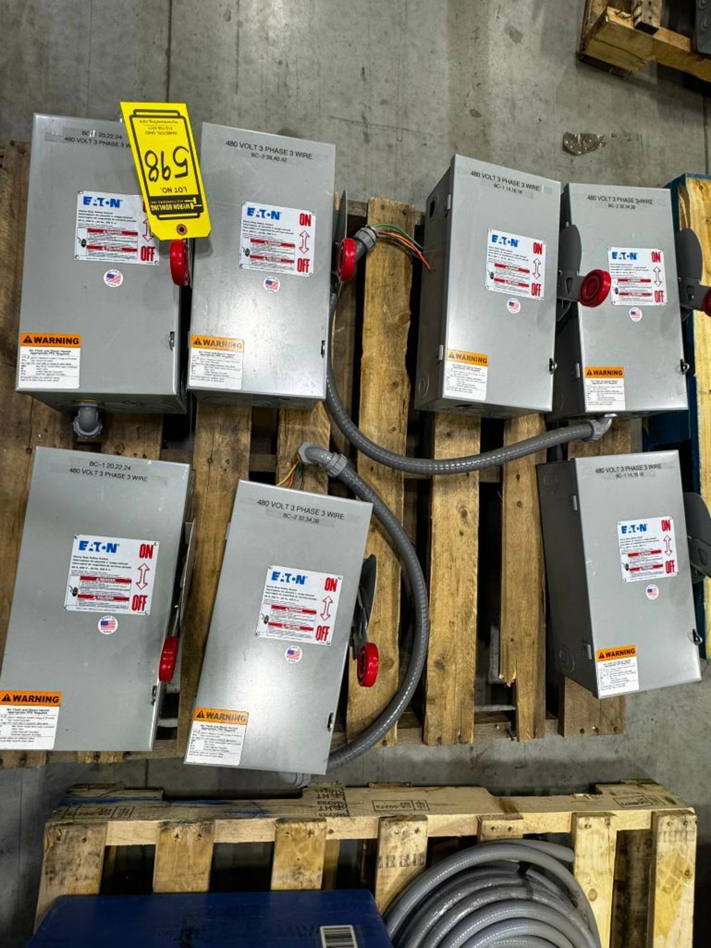 (3) Pallets of Safety Switches