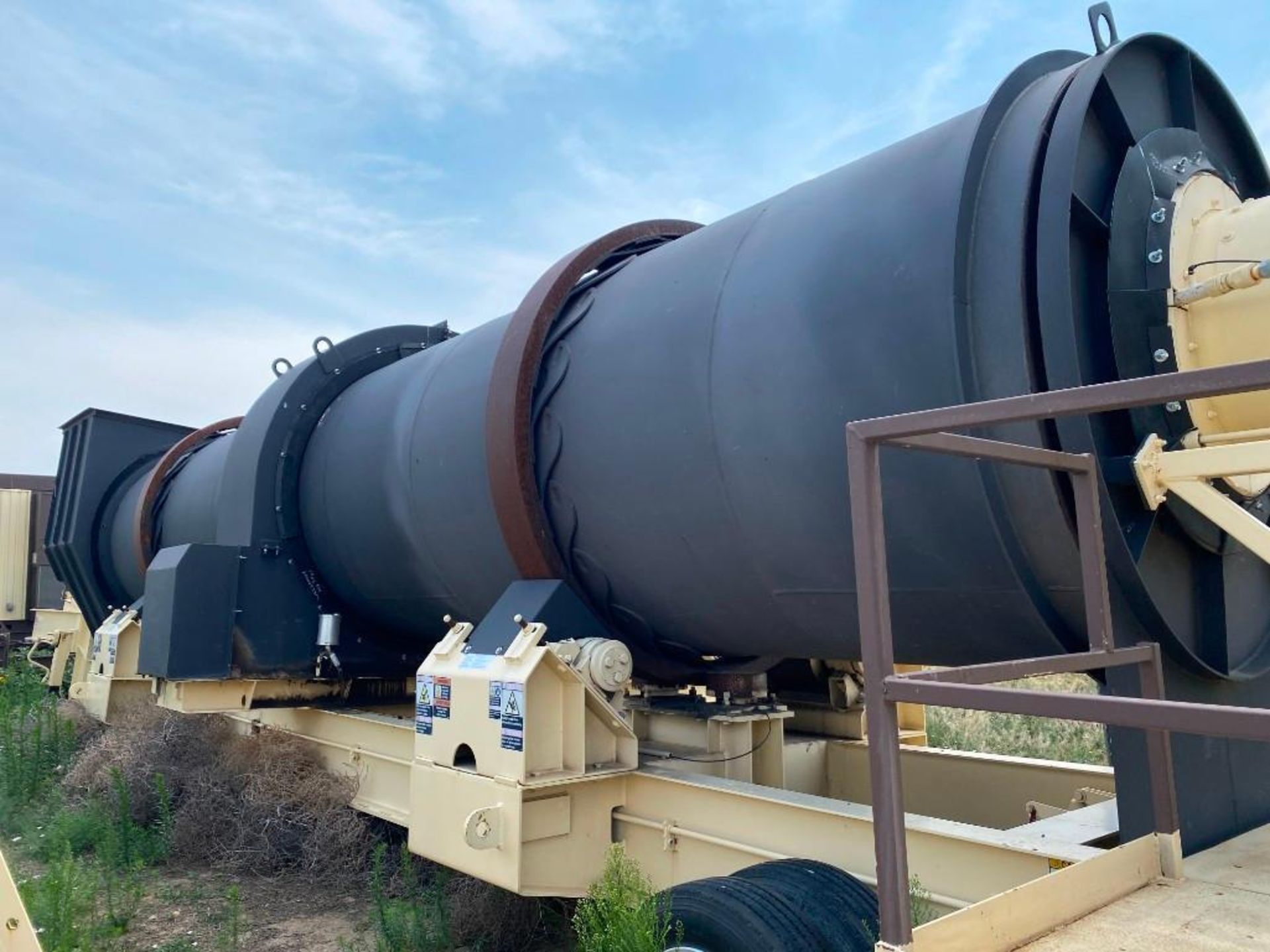 2019 Astec PAD-738F-SP 7' X 38' Mobile Rotary Dryer Mounted on 3-Axle ...
