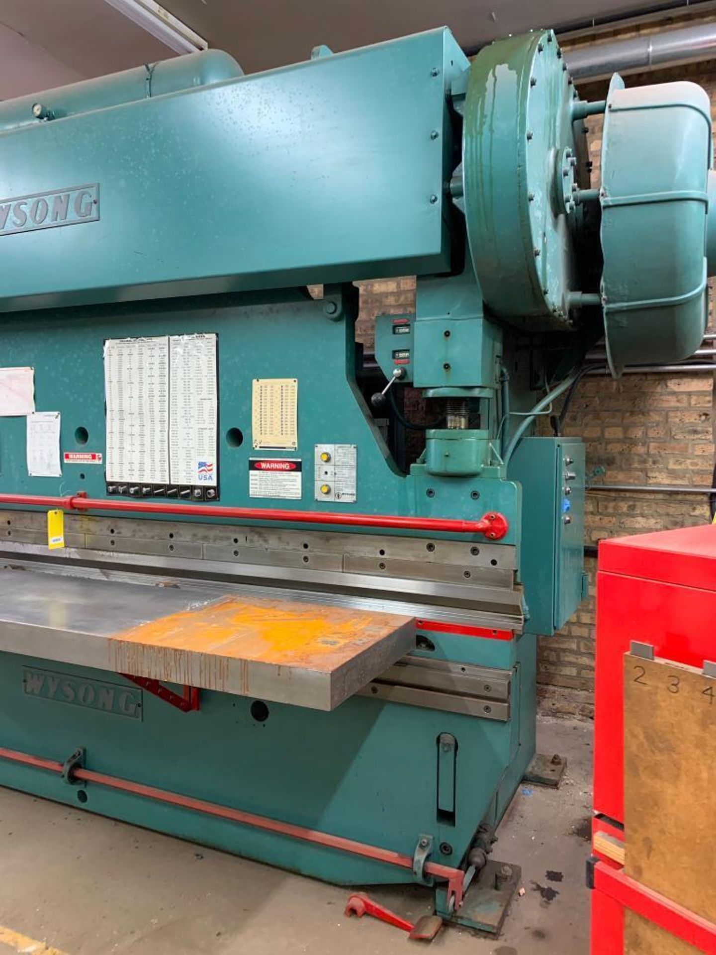 Wysong 150-Ton Mechanical Press Brake, Model 15010, S/N PB41134, 12 ...