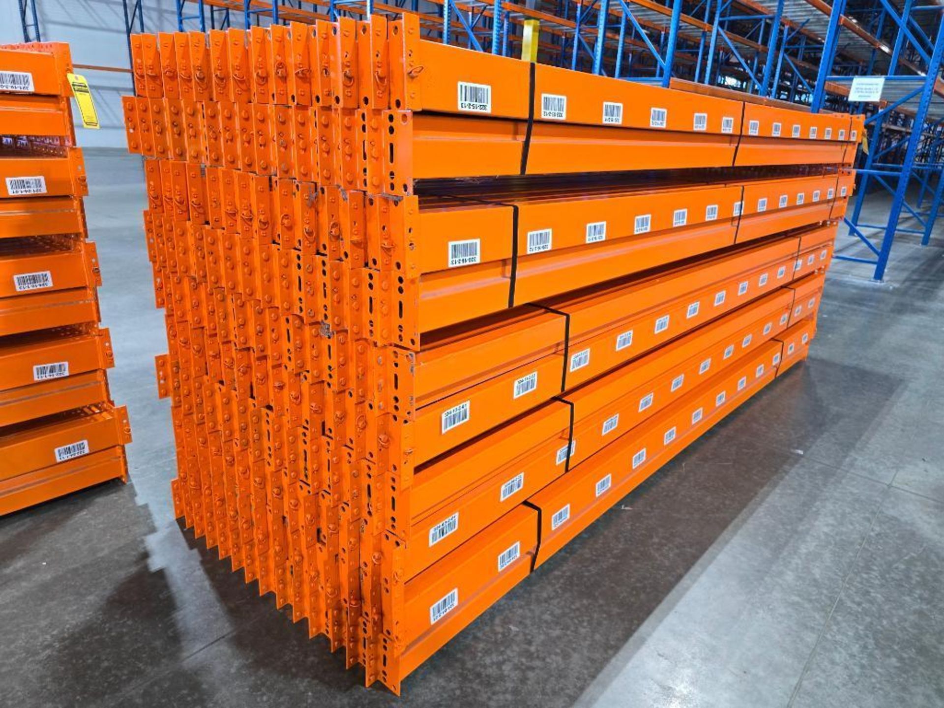 { Choice of lots: 110, 111, 112 (P) } (140x) Teardrop Pallet Rack Step ...