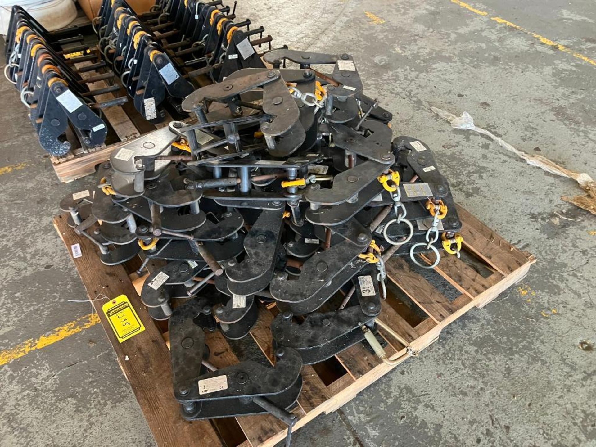 { Choice of lots: 394, 395, 396 } Approx. (20) Assorted Beam Clamps on ...