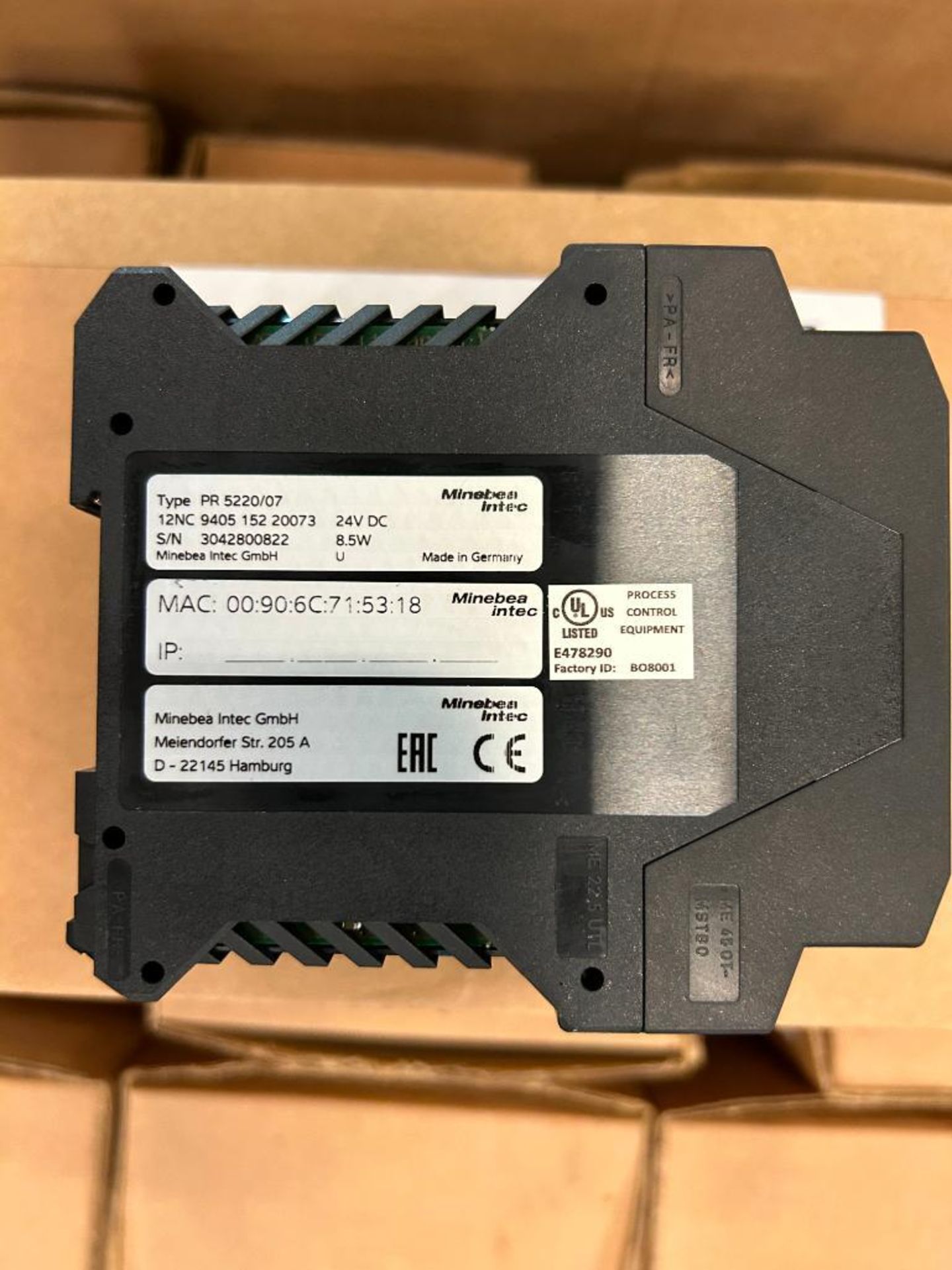 Minebea Intec Communications Equipment, Type PR 5220/07 ($25 Loading ...