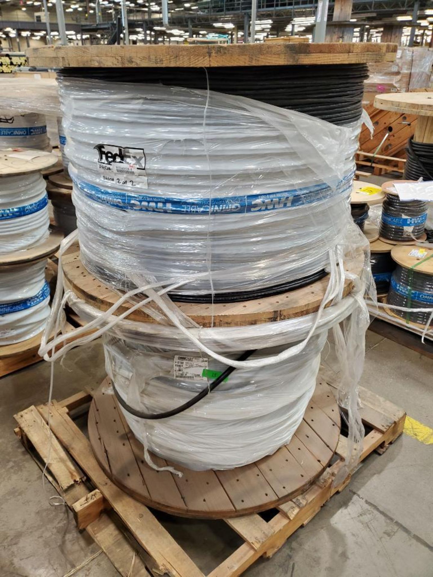 (2) Full Spools of Cable Wire: Belden 4 AWG-6Cord TC-ER-VFD Copper ...