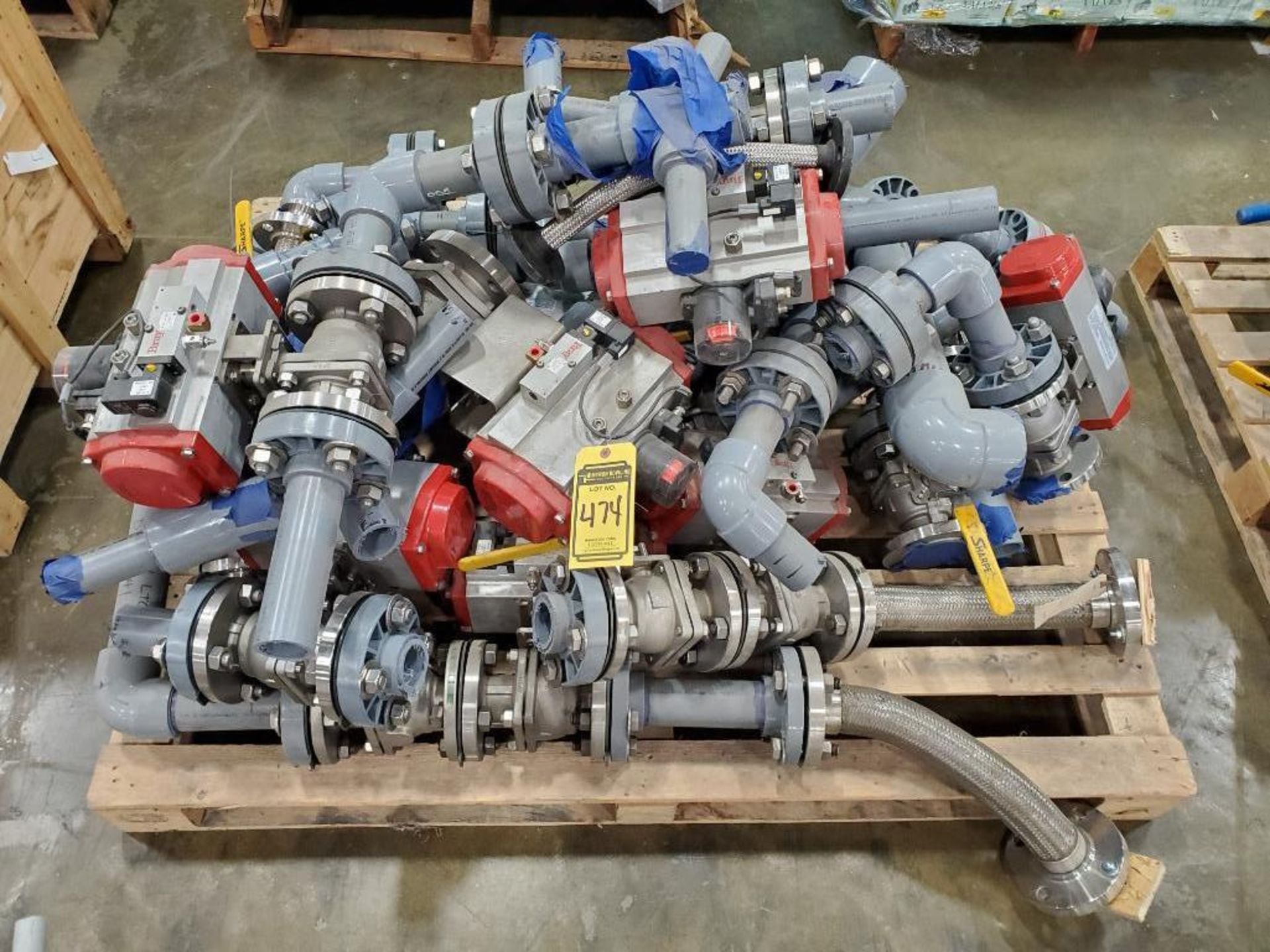 { Choice of lots: 474 } (8) Flow-Tek/Sharpe 2" Ball Valves w/ Bray ...