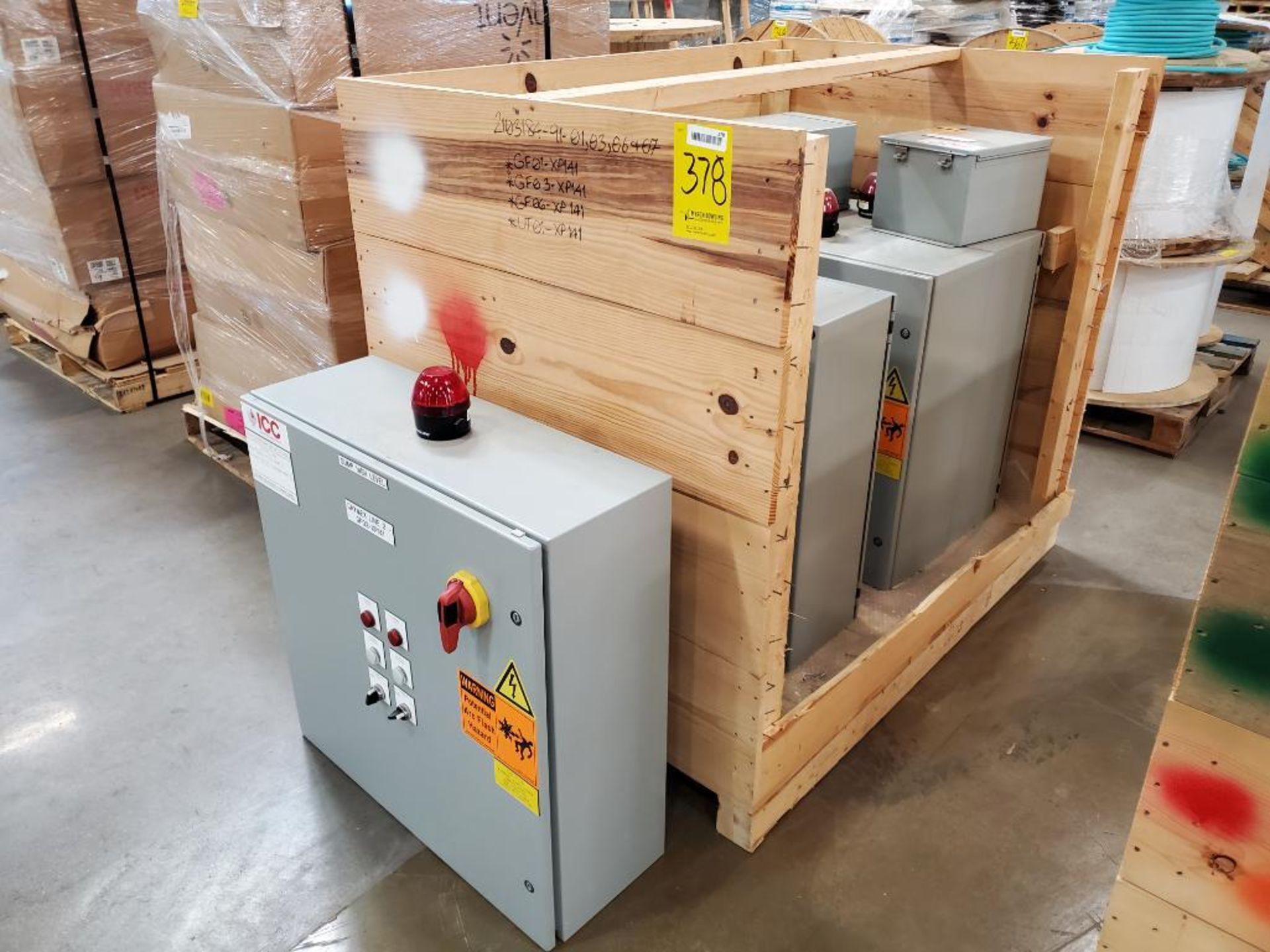 (5x) ICC Control-Tech Automation PLC Cabinets w/ Allen-Bradley Drives ...