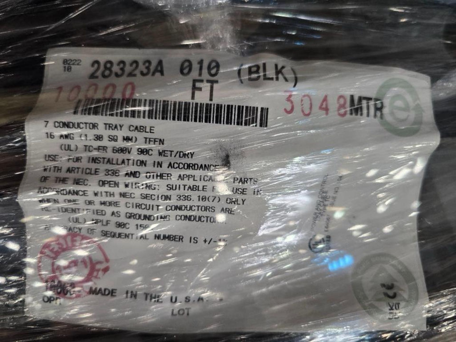 { Choice of lots: 337, 338, 339, 340 } (2) Full Spools of Belden 16 AWG ...