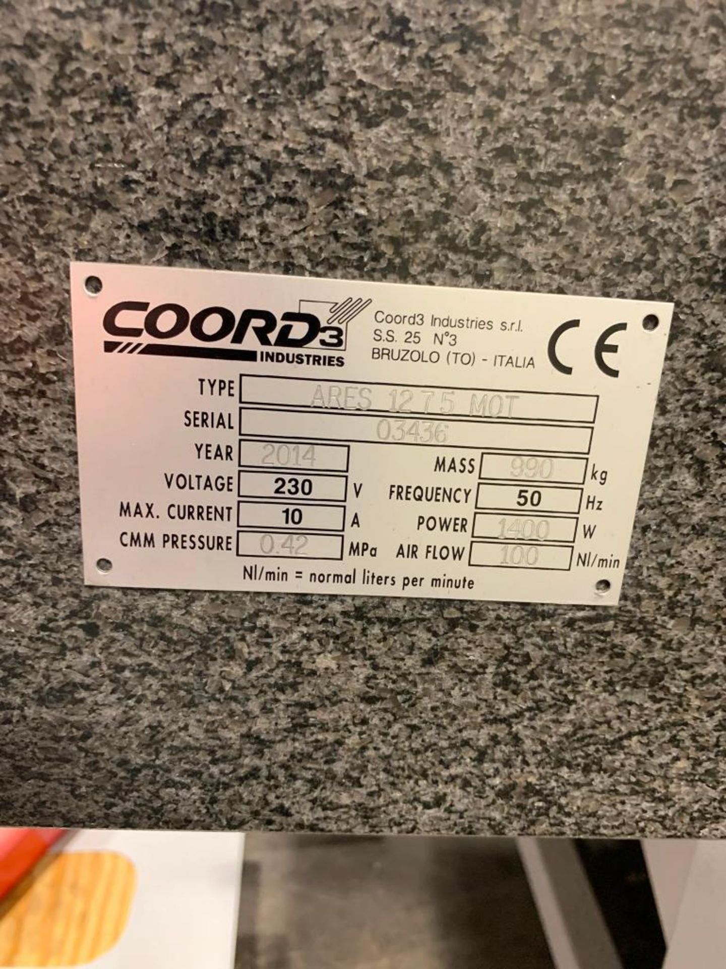 2014 Aims Revolution CMM, Model ARES 1275 MOT, S/N 03436, Renishaw PH20 ...