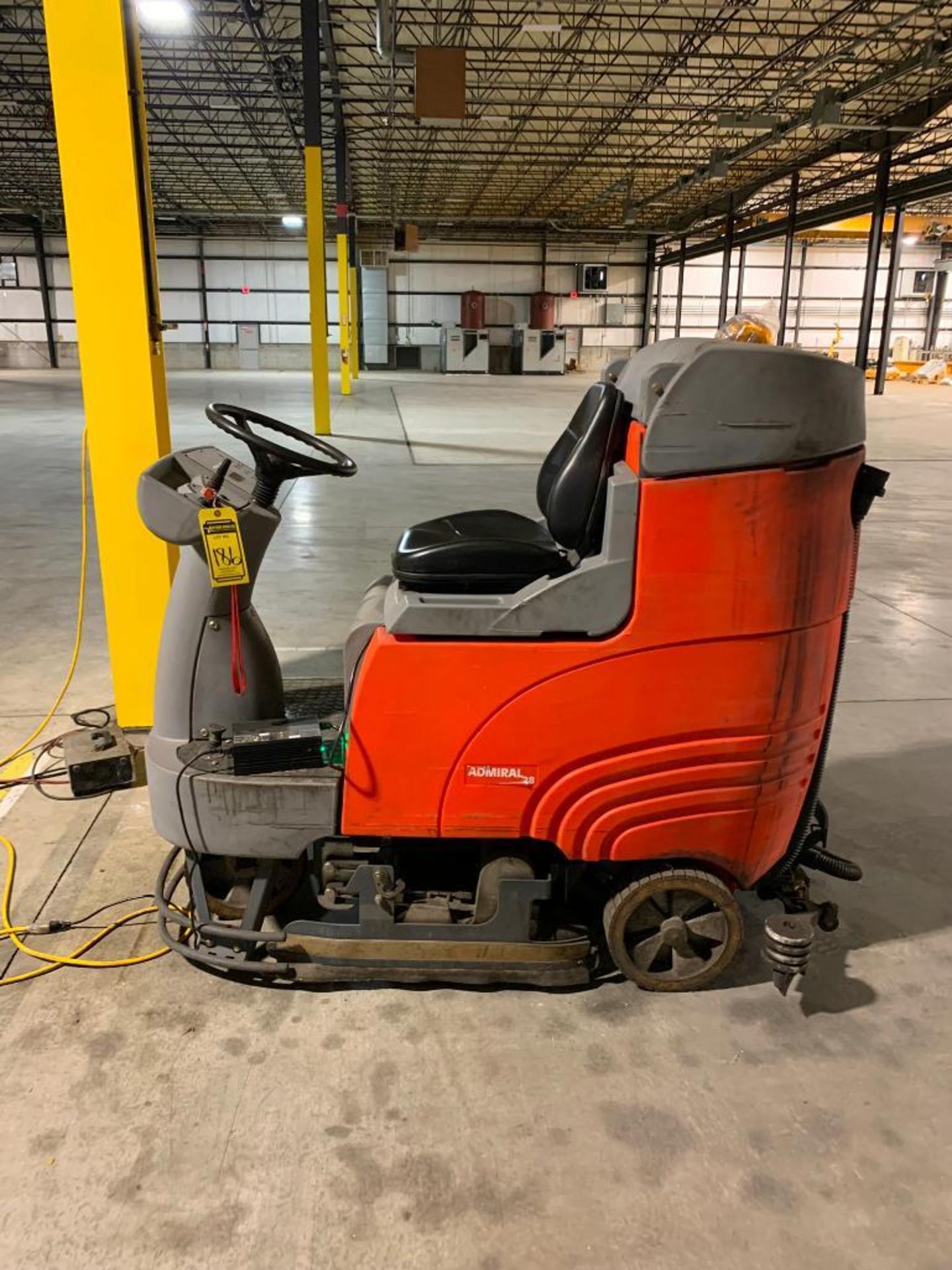 Powerboss Admiral 28 Ride-On Floor Scrubber, 24 V, Intelligent 24 V Charger
