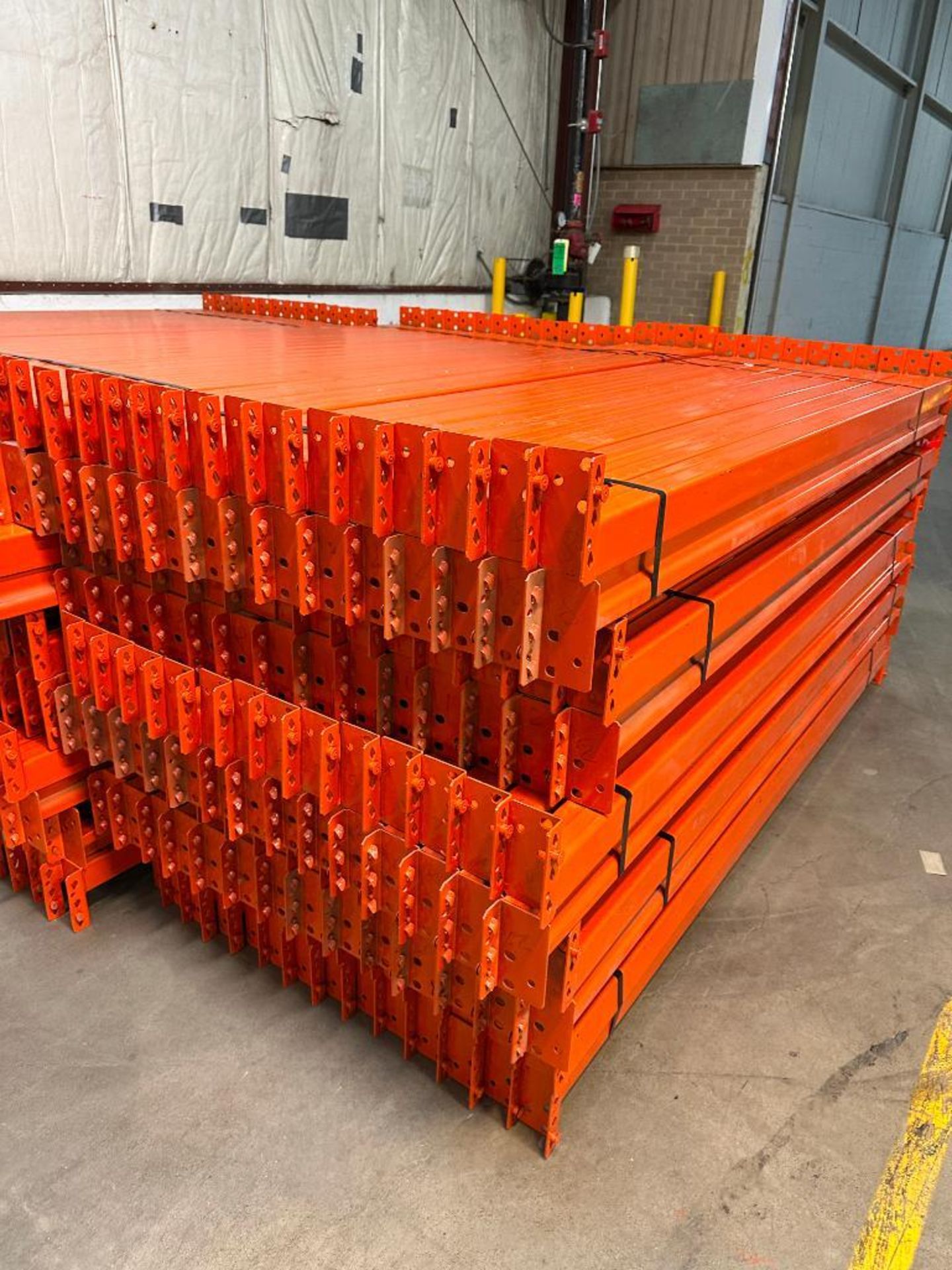 (140x) Teardrop Pallet Rack Step Beams, 96" x 3" ($60 Loading fee will ...