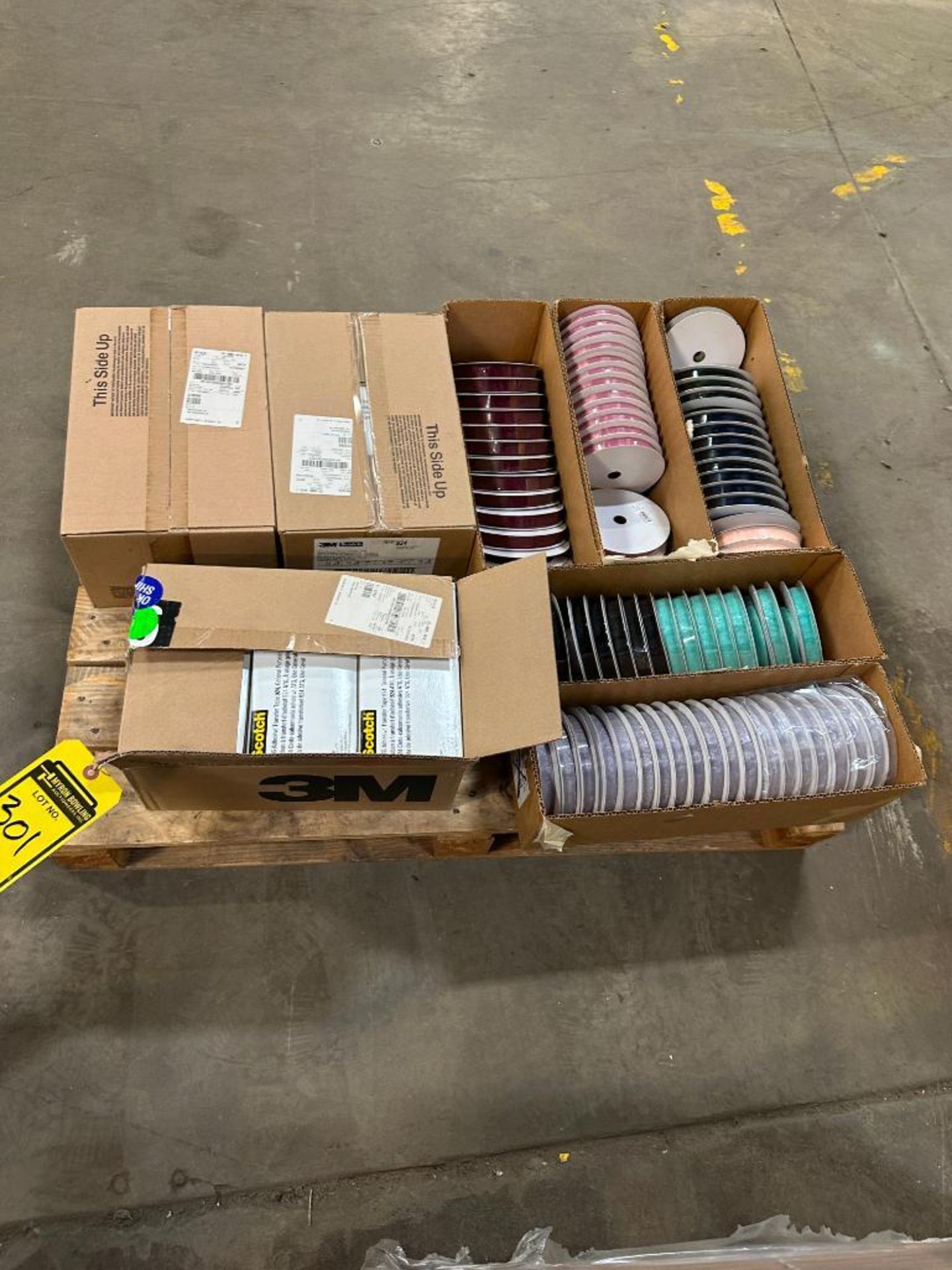{ Group of lots: 300, 301, 302 } Skid of 3M Adhesive Tape & Assorted ...