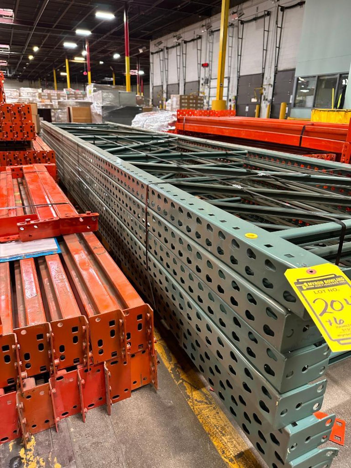 { Choice of lots: 203, 204 (P) } (6x) Interlake Teardrop Pallet Rack ...