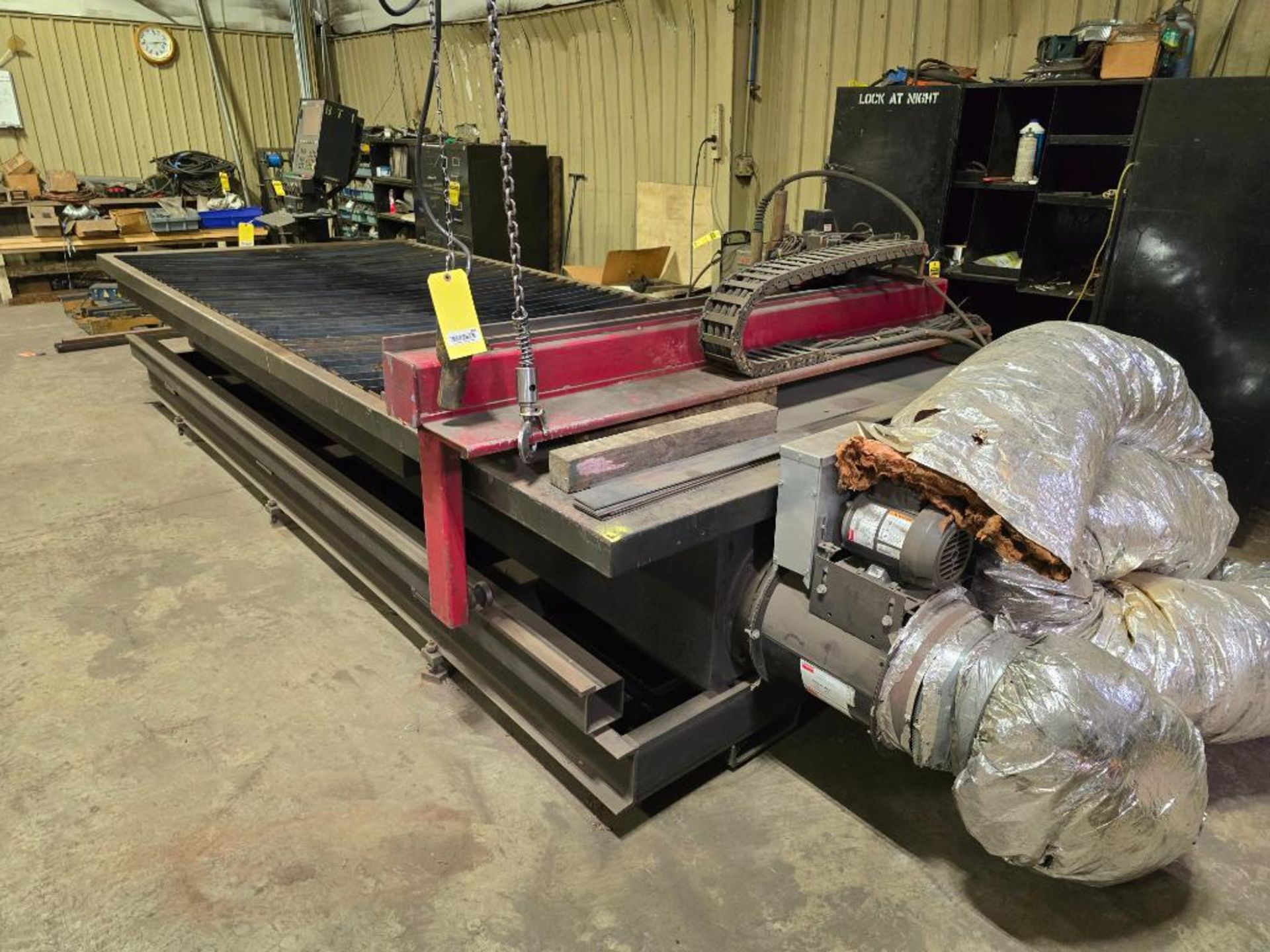Master Series 128" x 66" Plasma Burning Table, Hypertherm Edge ...