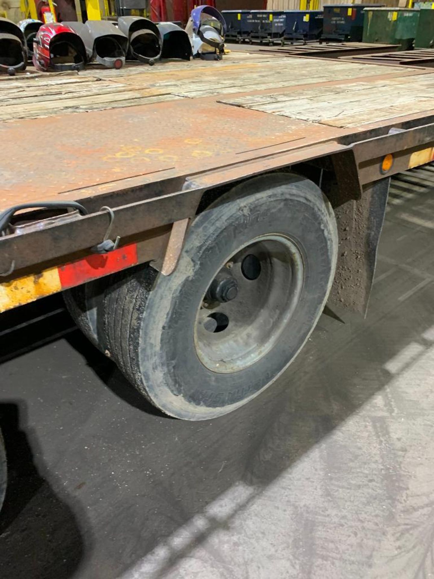 2007 Load Max Gooseneck Flat Bed Dovetail Trailer w/ Ramps, 8 X 16 ...
