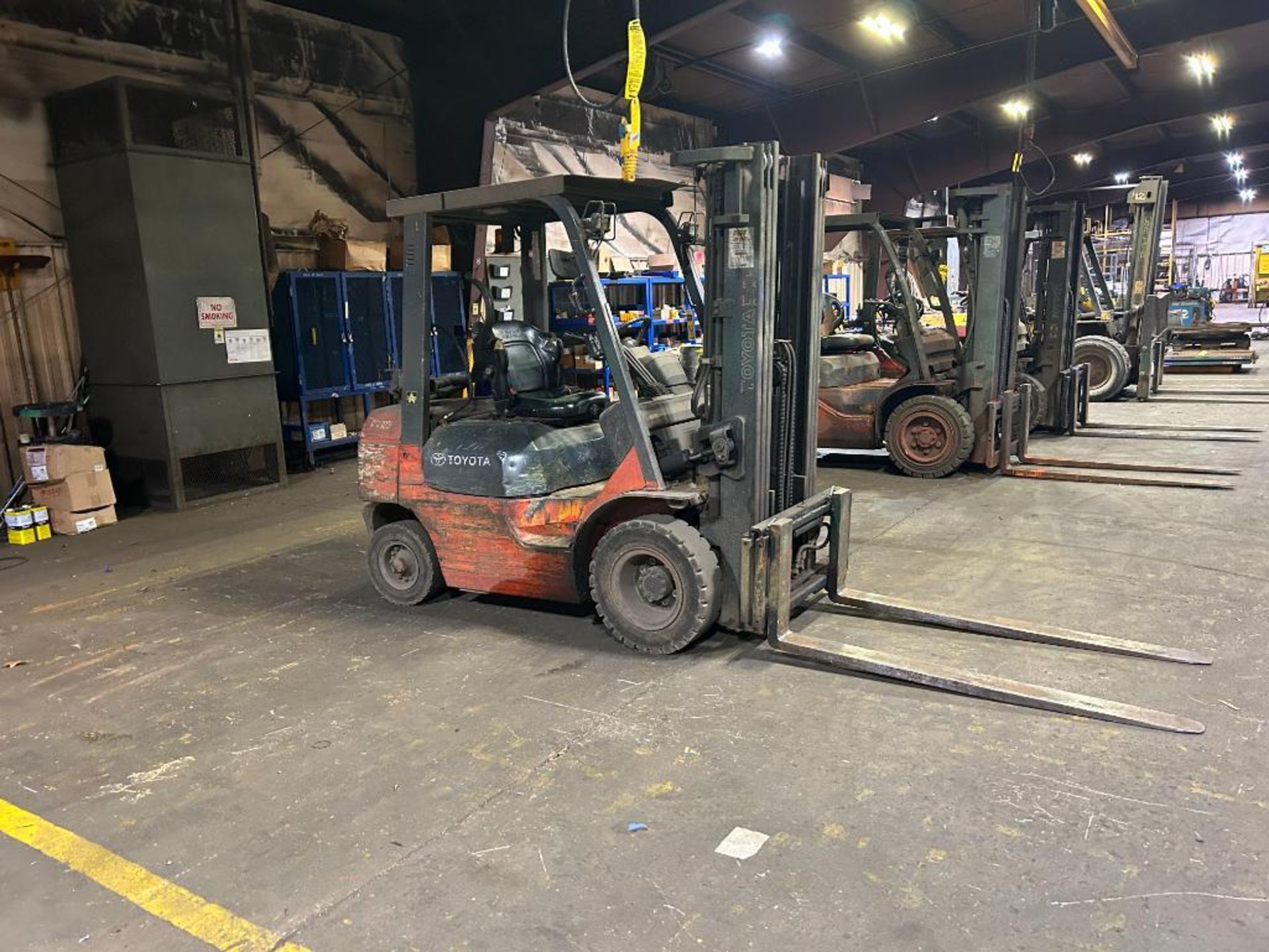 Toyota 5,000 LB. Capacity LPG Forklift, Model 7FGU25, S/N 76172, 3 ...