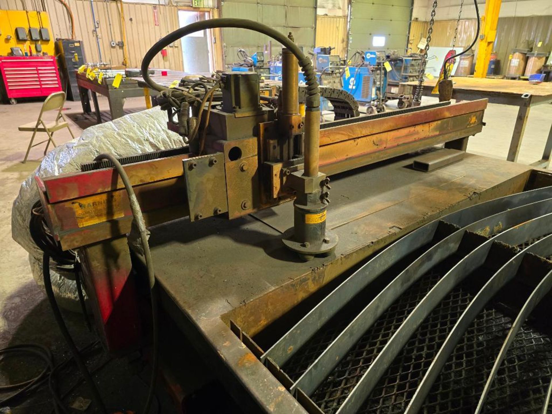 Master Series 128" x 66" Plasma Burning Table, Hypertherm Edge ...