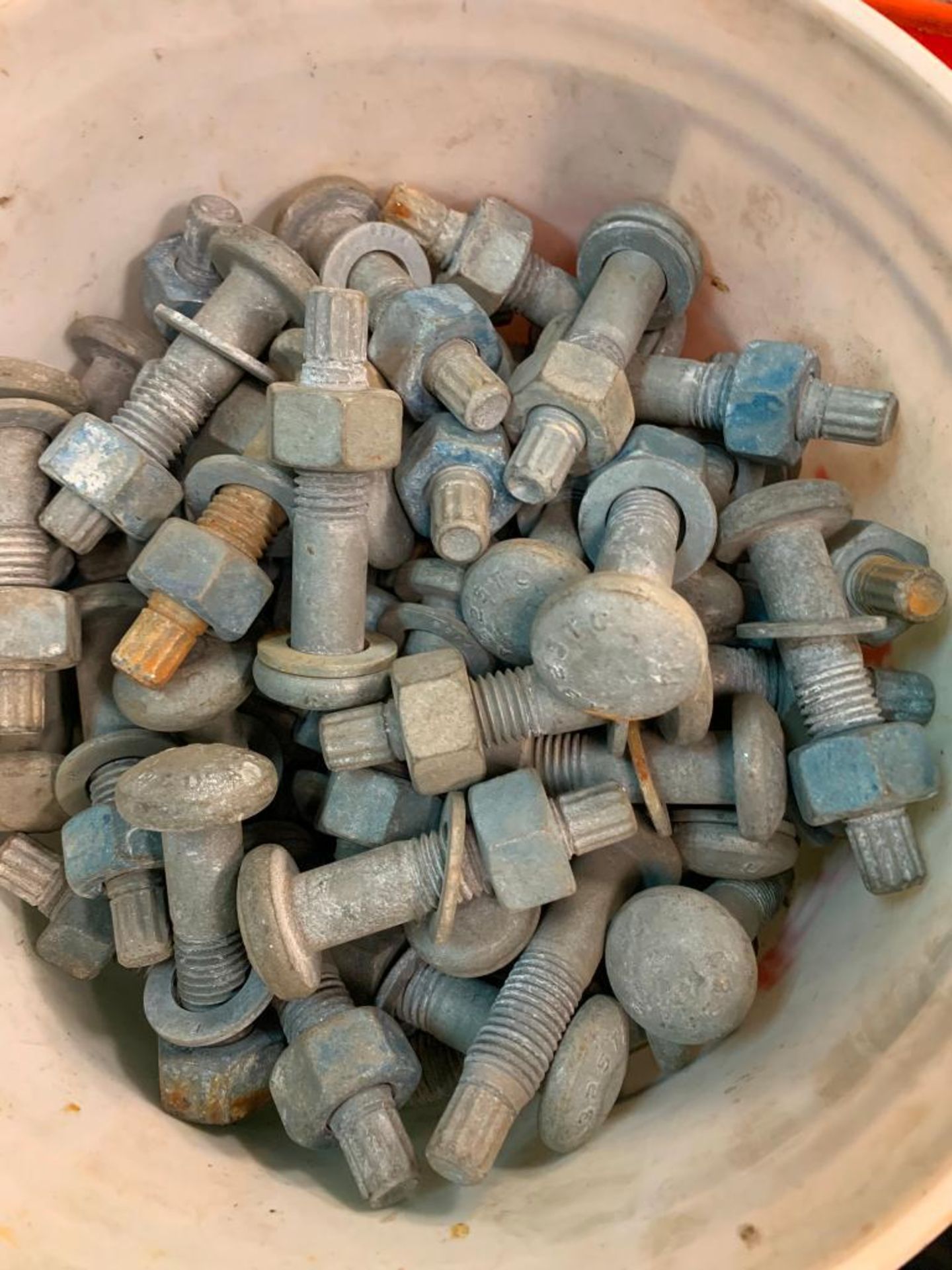 Pallet of Assorted Galvanized TC Bolts