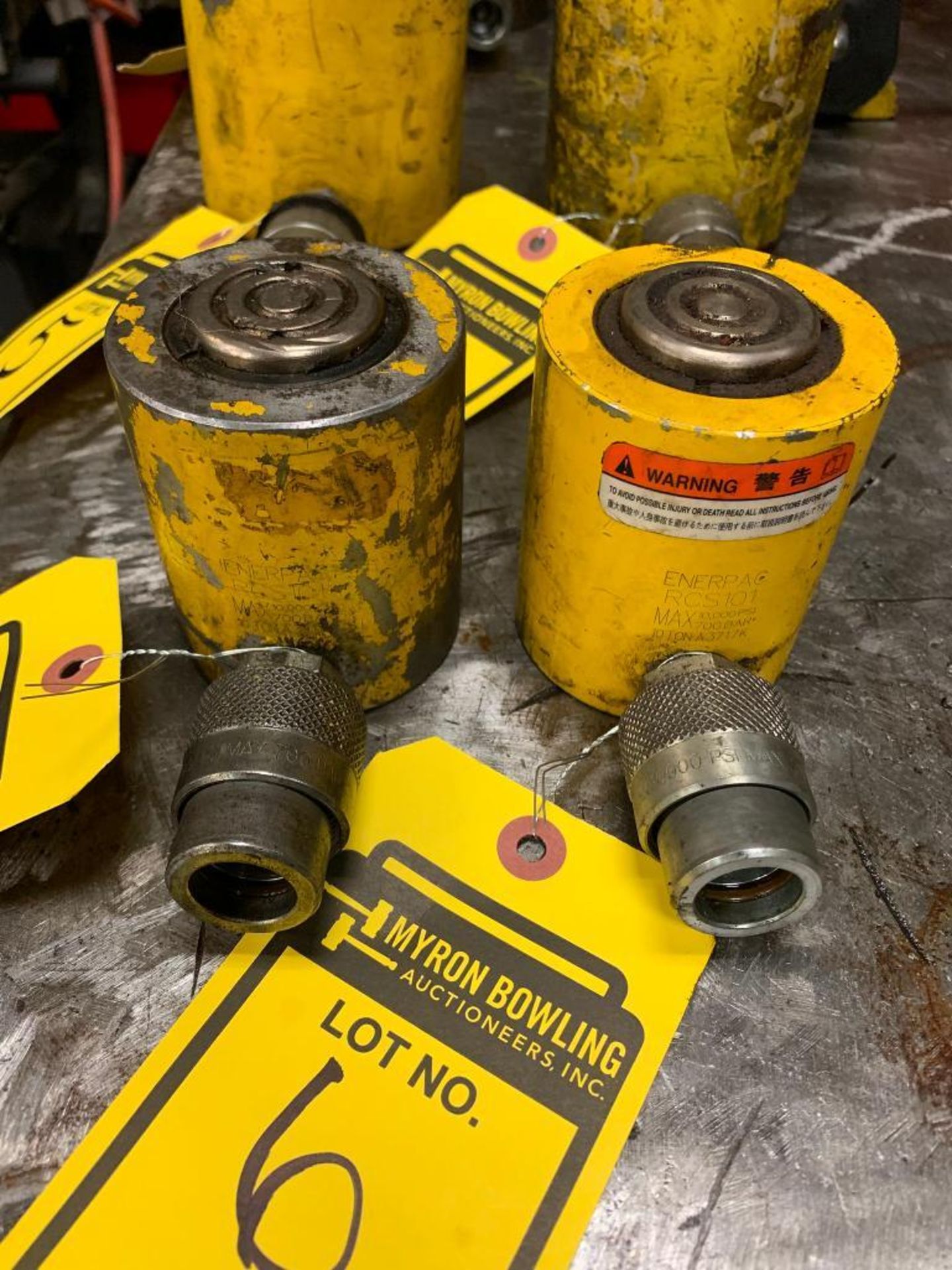(2) Enerpac 10-Ton Capacity Hydraulic Jacks