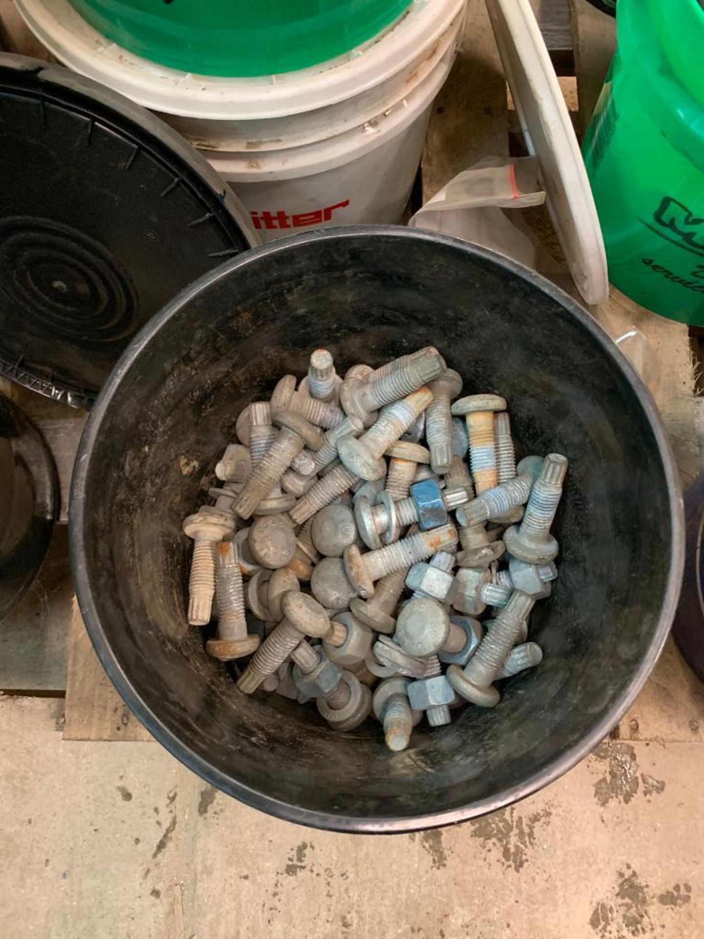 Pallet of Assorted Galvanized TC Bolts
