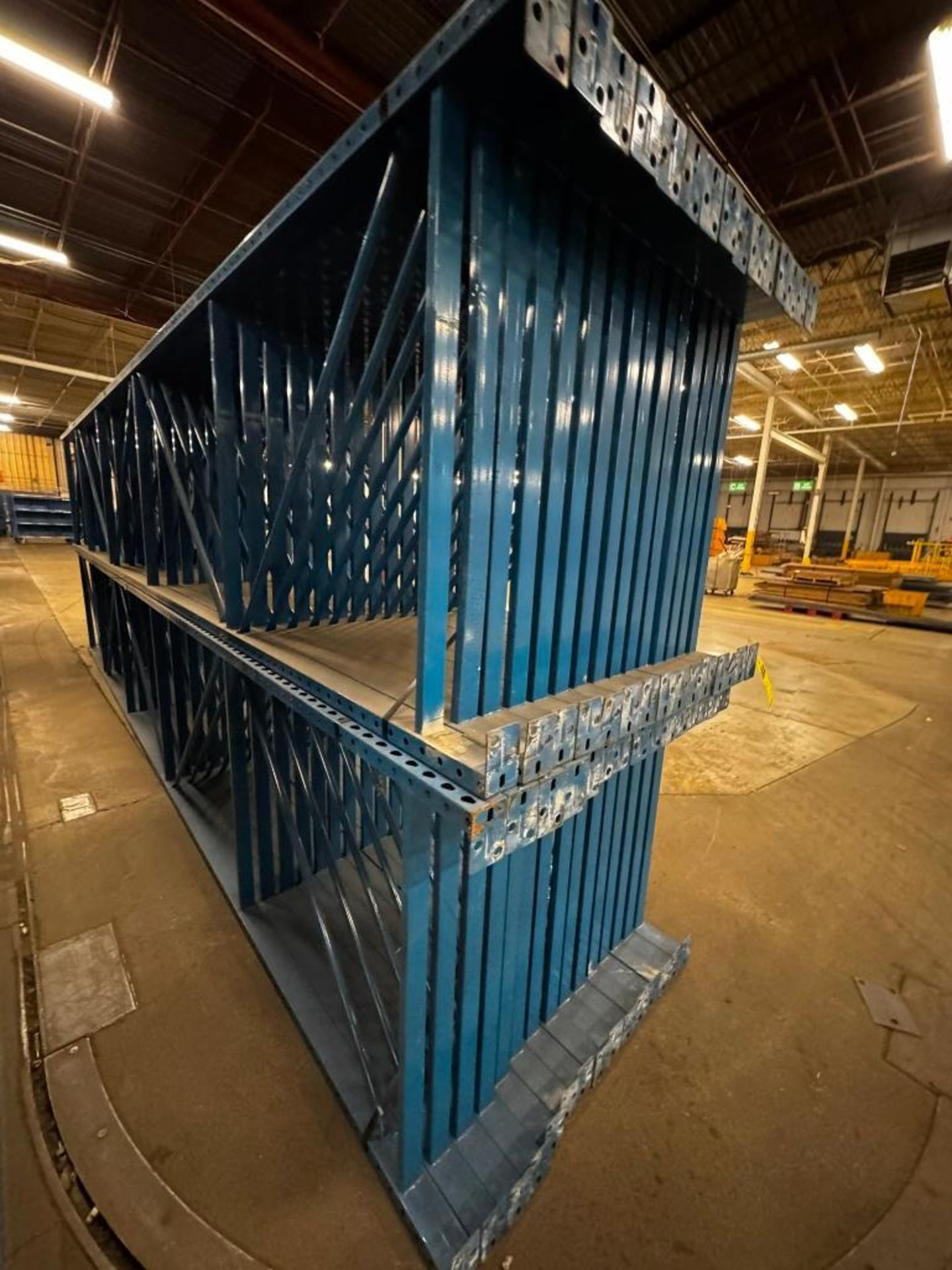(30x) Teardrop Pallet Rack Uprights, 20' X 42" ($60 Loading Fee will be ...