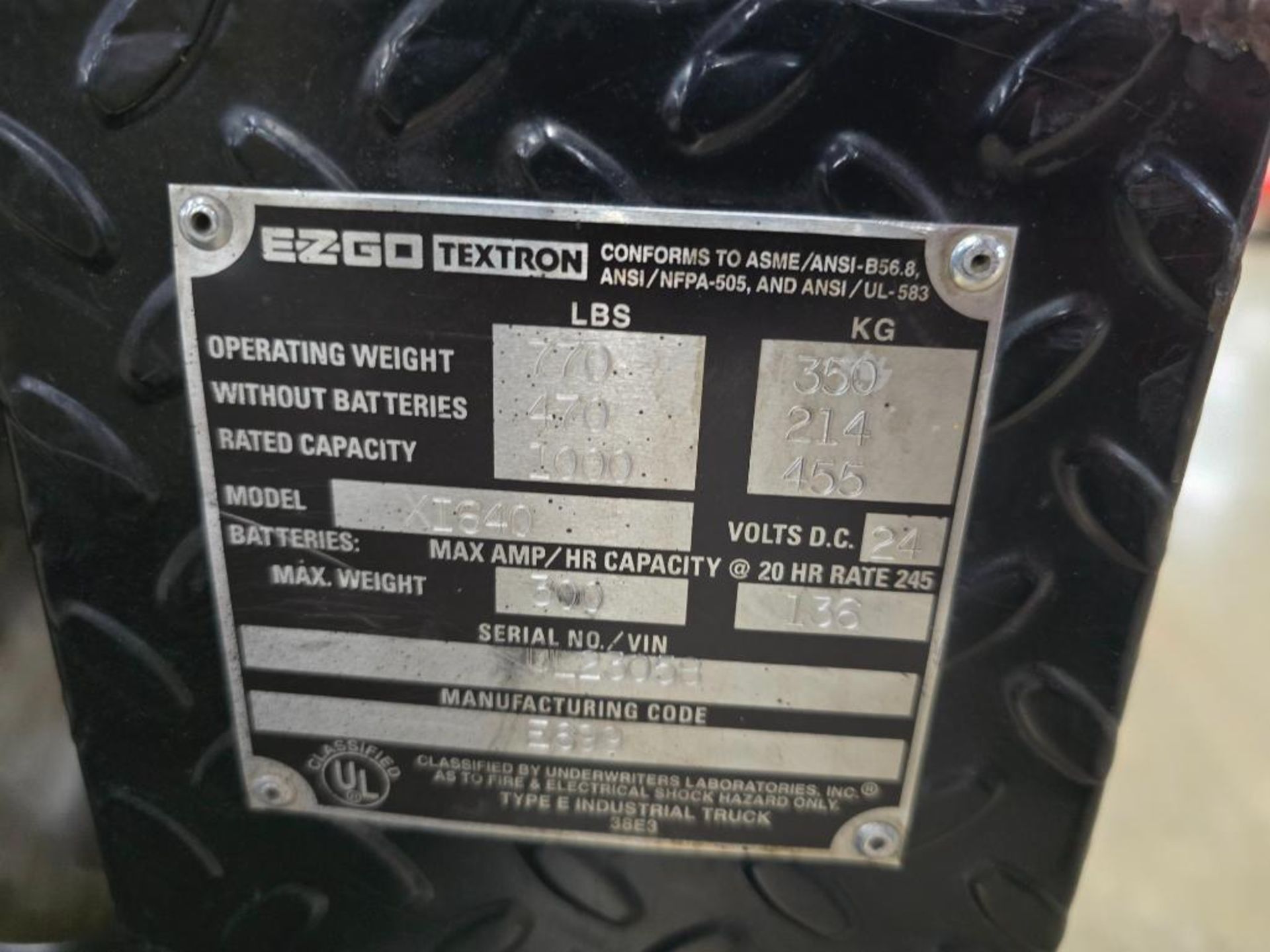 { Choice of lots: 362, 363, 364, 365, 366, 367, 368 } Textron EZ-GO ...