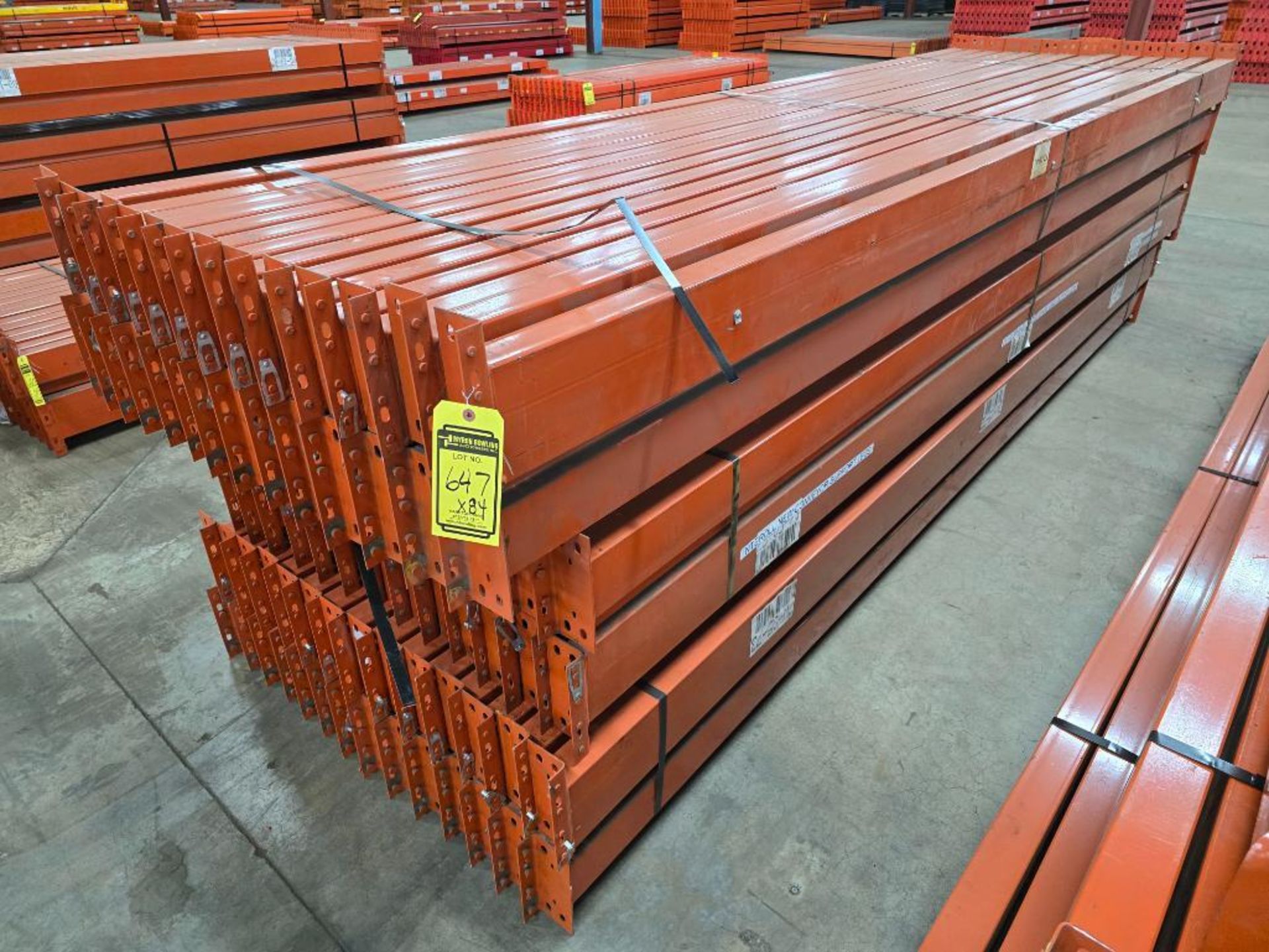 { Group of lots: 647, 648, 649 (P) } (84x) 148" L x 6" T Teardrop ...