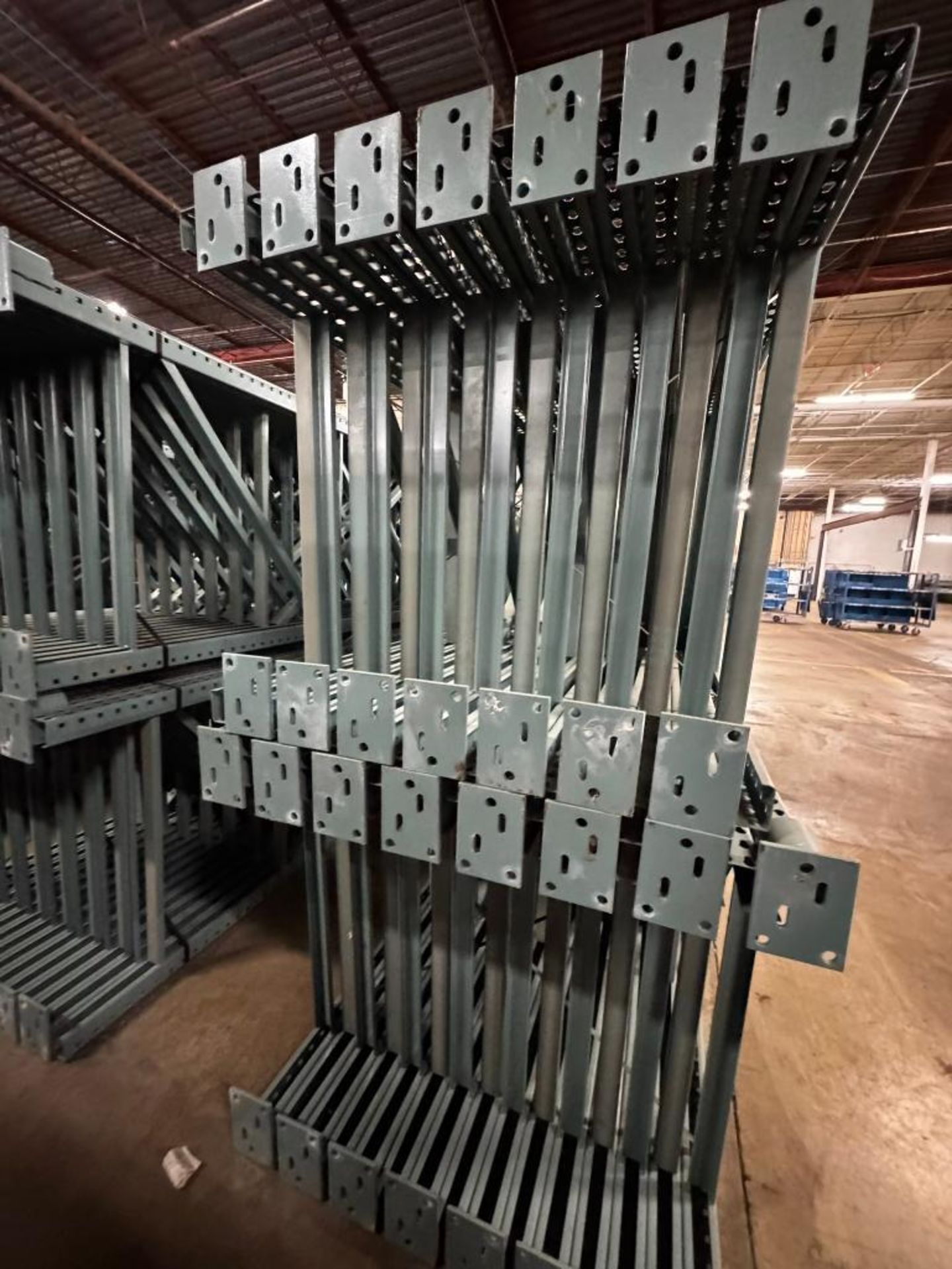 (30x) Teardrop Pallet Rack Uprights, 16' X 42" ($60 Loading Fee will be ...