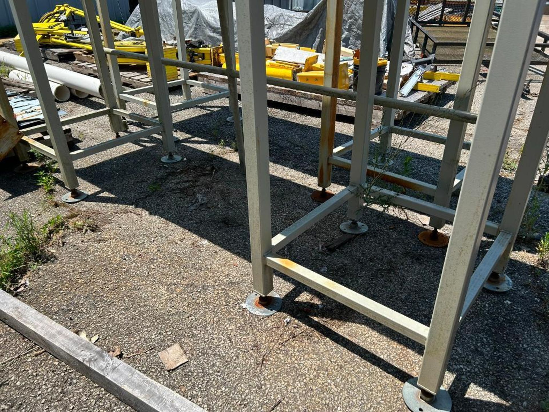{ Group of lots: 276, 277 } (2) Coated Steel Platforms w/ Railing from ...